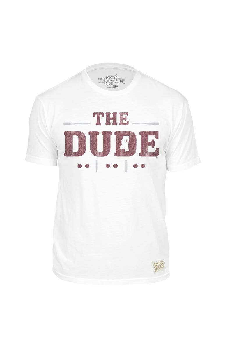 Retro Brand Men's Original Retro Brand White Mississippi State Bulldogs ...