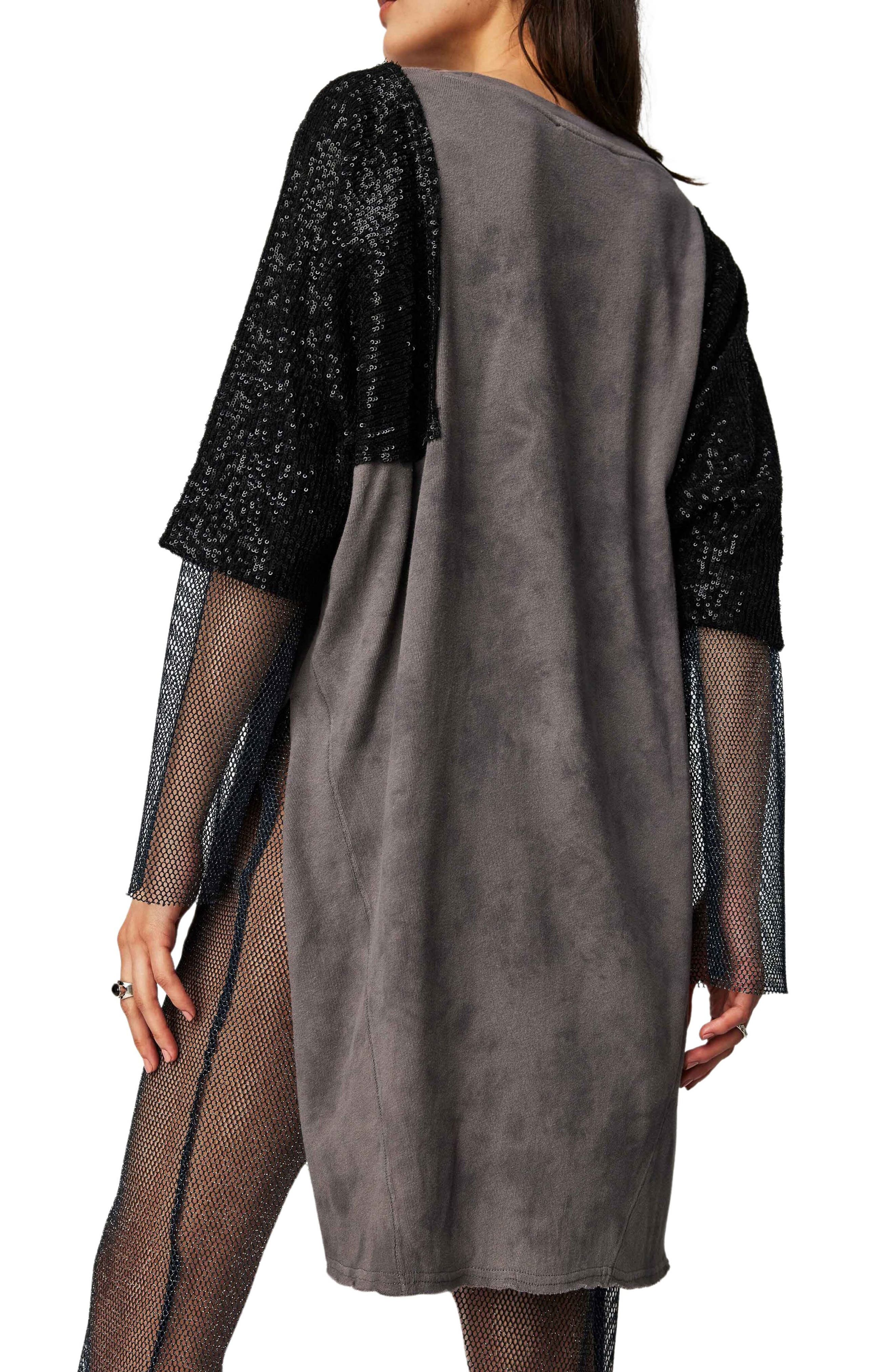 Free People City Sparkle Long Sleeve Graphic Tee | Nordstromrack