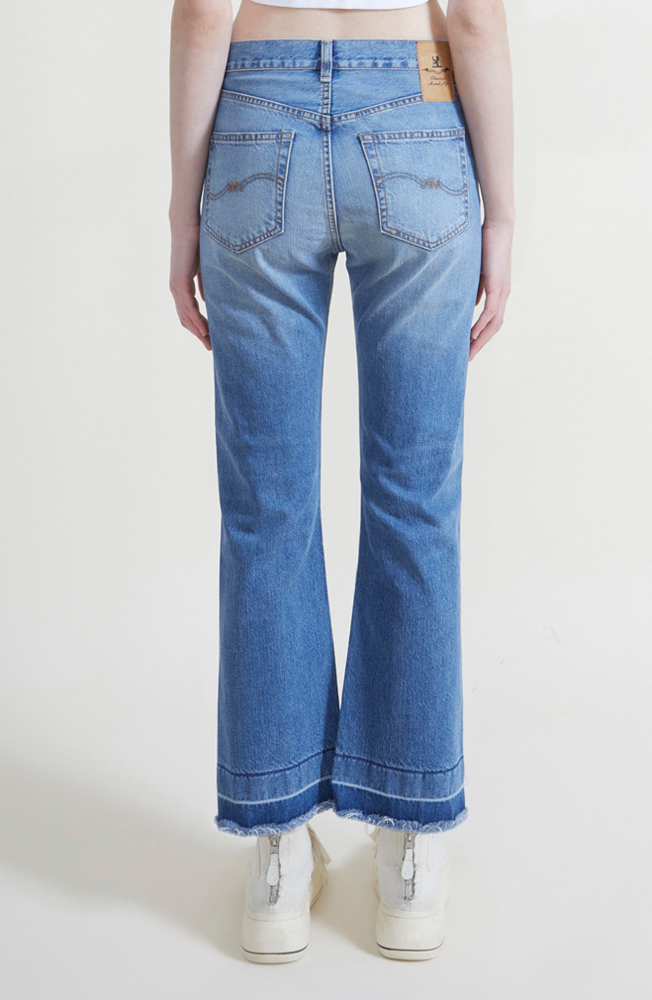 DENIMIST Jaclyn Ripped Ankle Slim Kick Flare Jeans | Nordstromrack