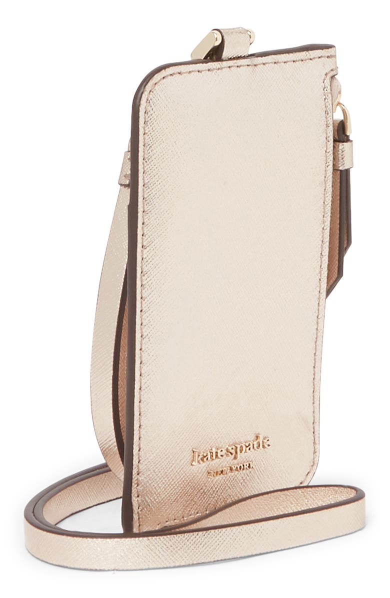 Kate Spade New York cameron street leather lanyard card holder ...