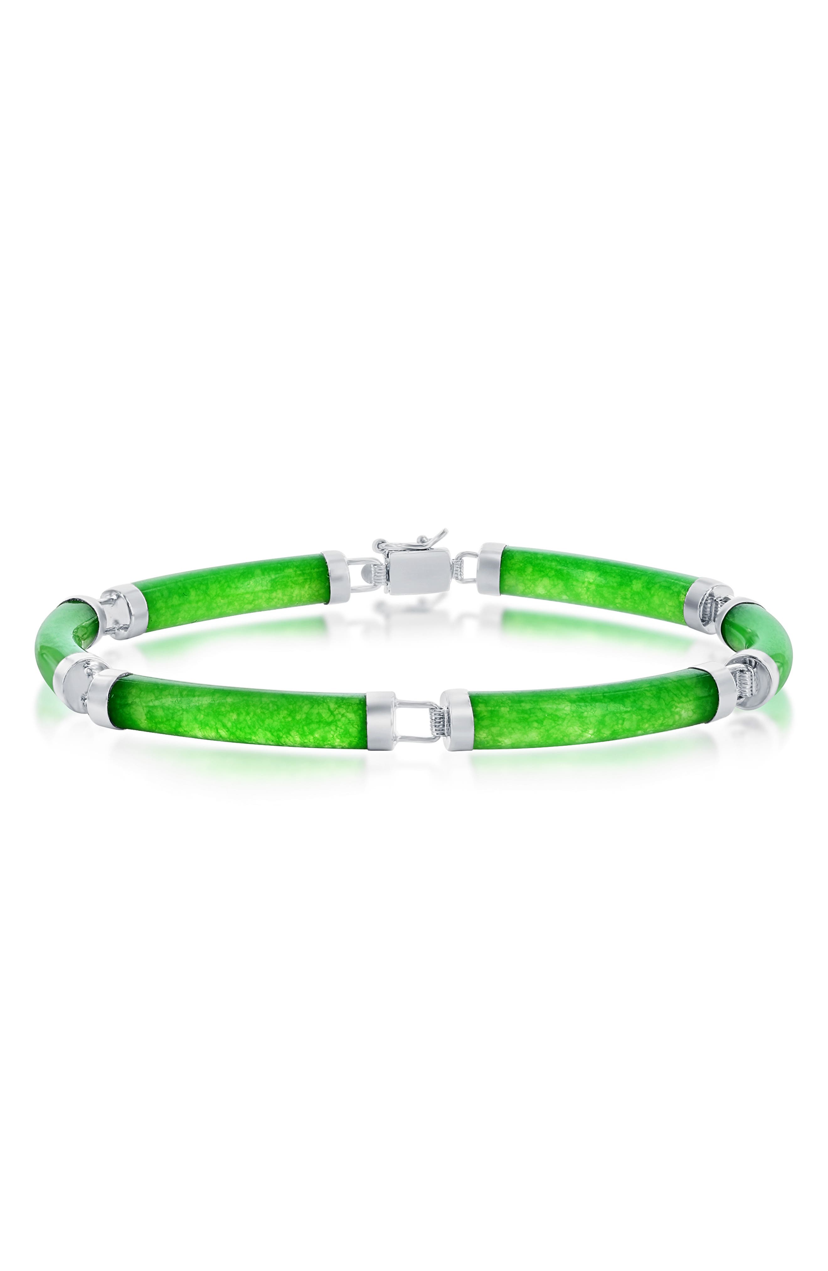 SIMONA Jade Curved Bar Link Bracelet (Women) | Nordstromrack