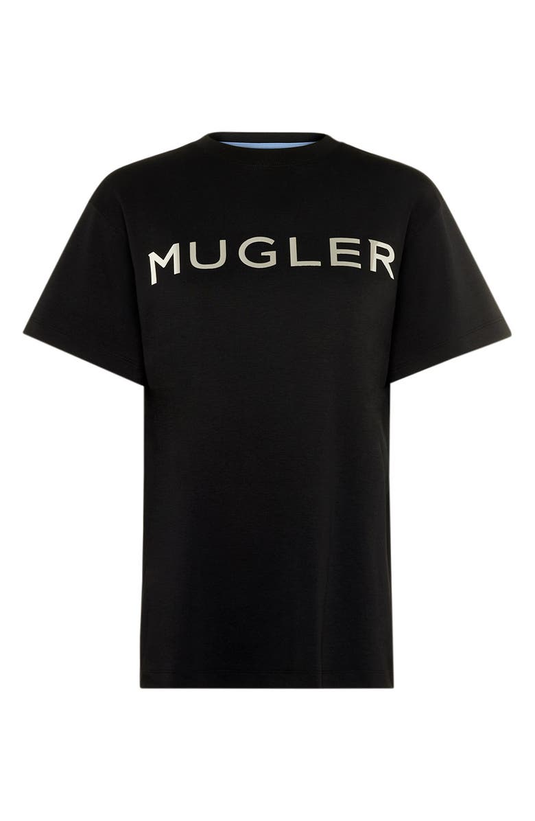 MUGLER Chrome Organic Cotton Logo Tee | Nordstrom
