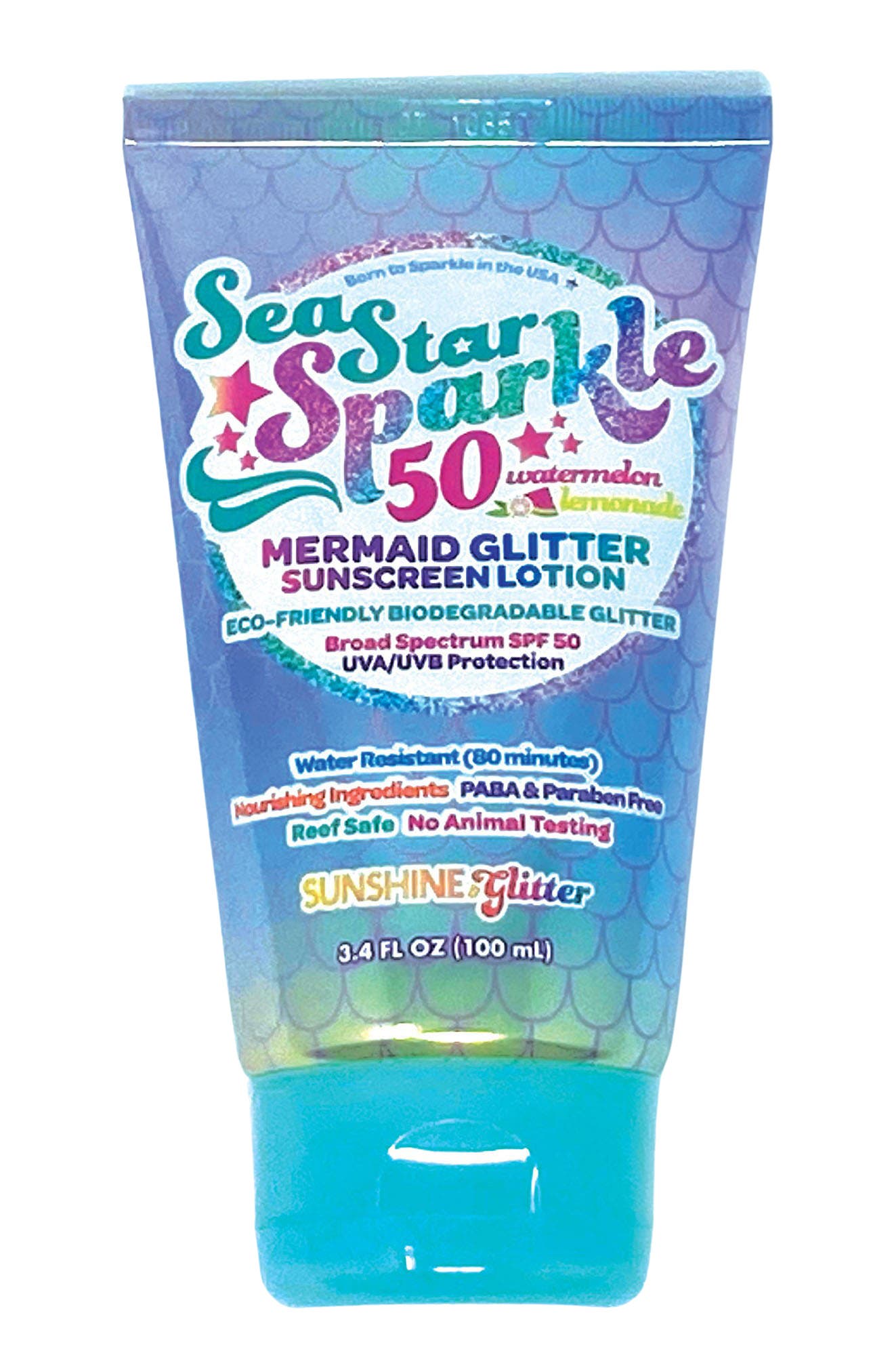 Sunshine & Glitter Kids' SeaStar Sparkle Mermaid Reef Safe ...