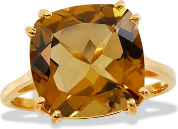 SAVVY CIE JEWELS 18K Yellow Gold Plated Sterling Silver Champagne ...