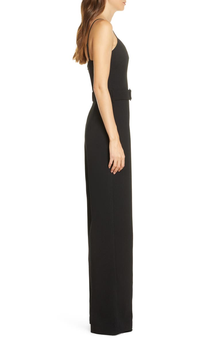 Black Halo Evie Sleeveless Belted Jumpsuit | Nordstrom