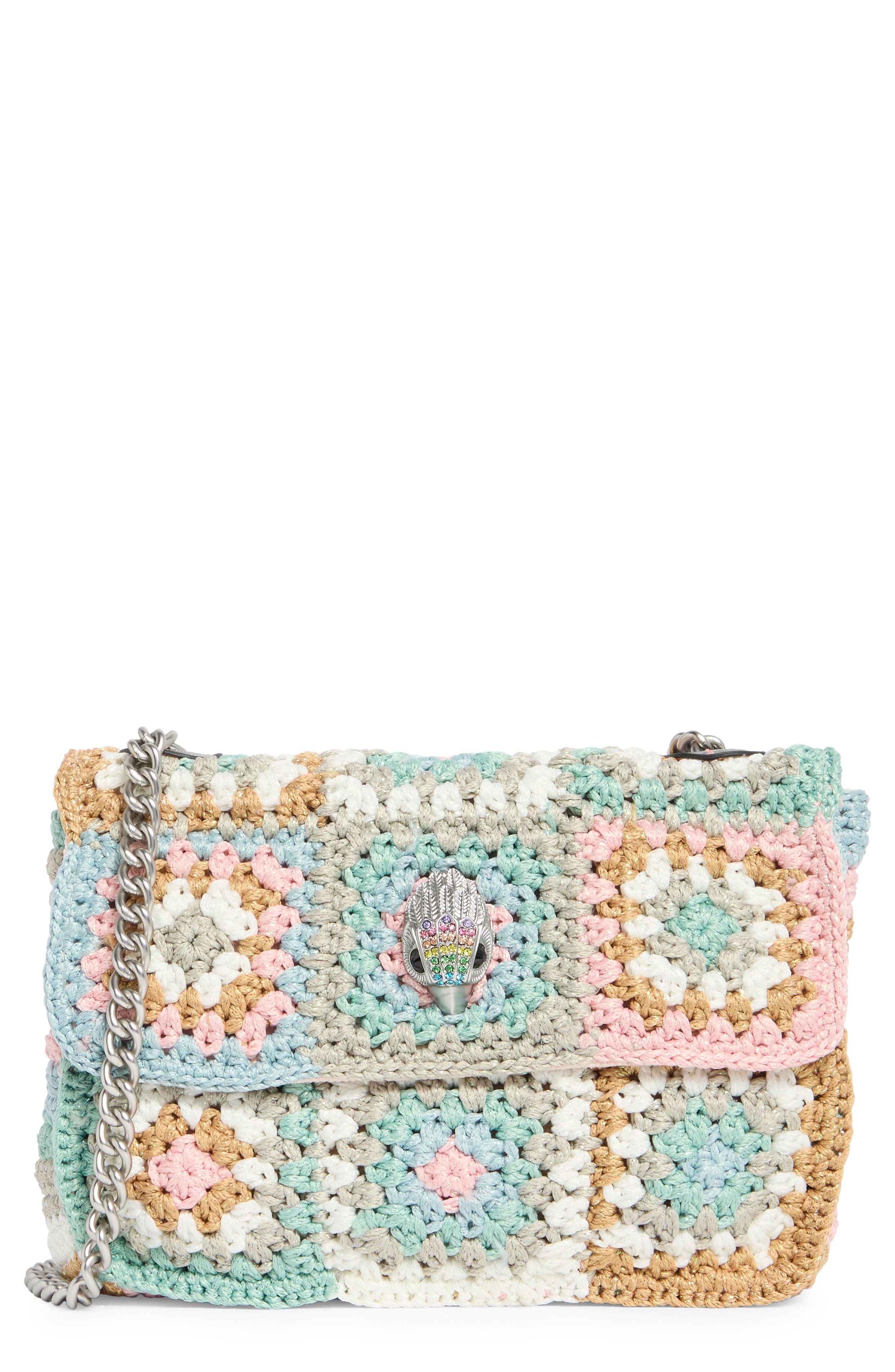 Kurt Geiger London Medium Kensington Crochet Convertible Crossbody Bag ...
