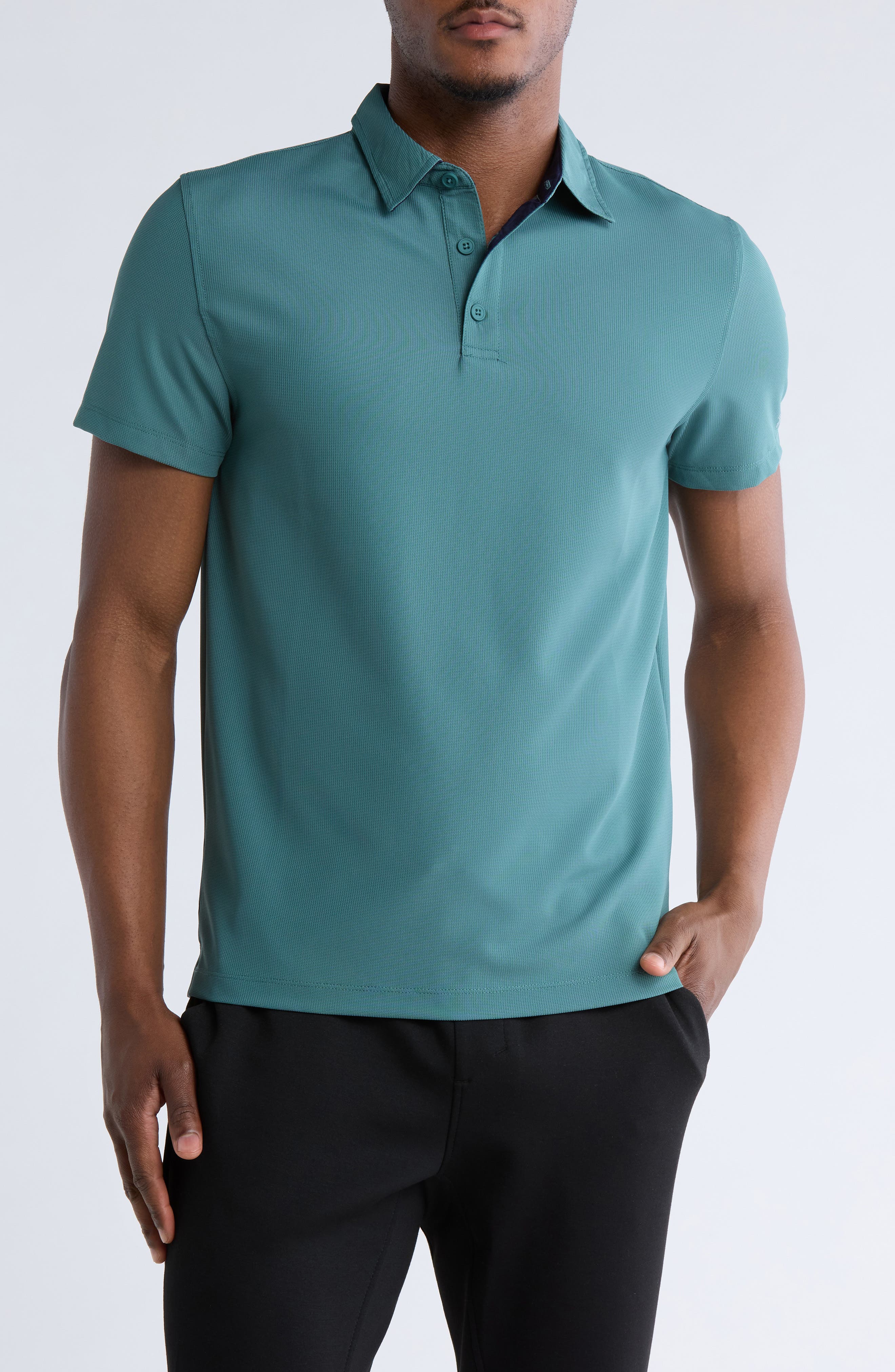 Kenneth Cole Textured Active Polo | Nordstromrack