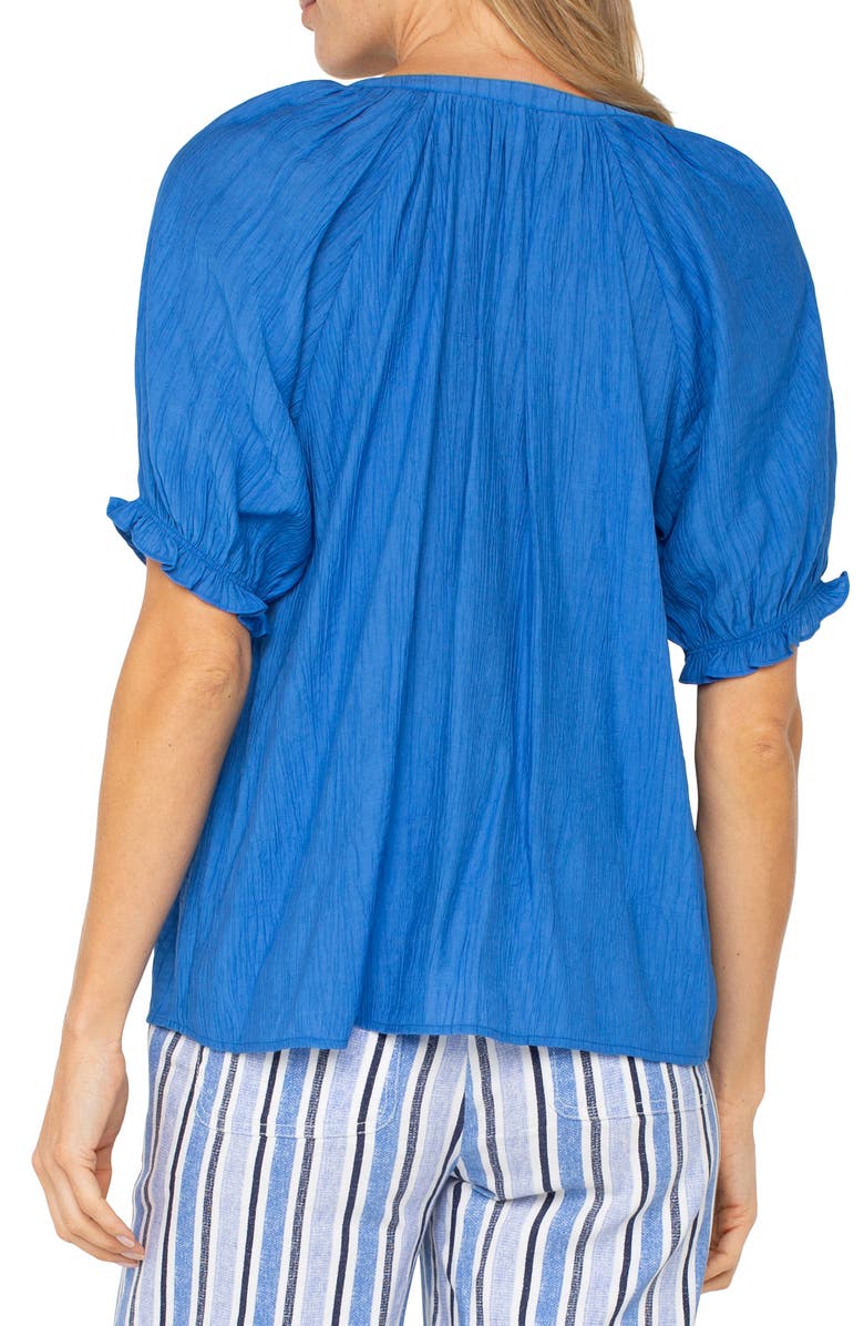 Liverpool Los Angeles Crinkled Puff Sleeve Top | Nordstrom