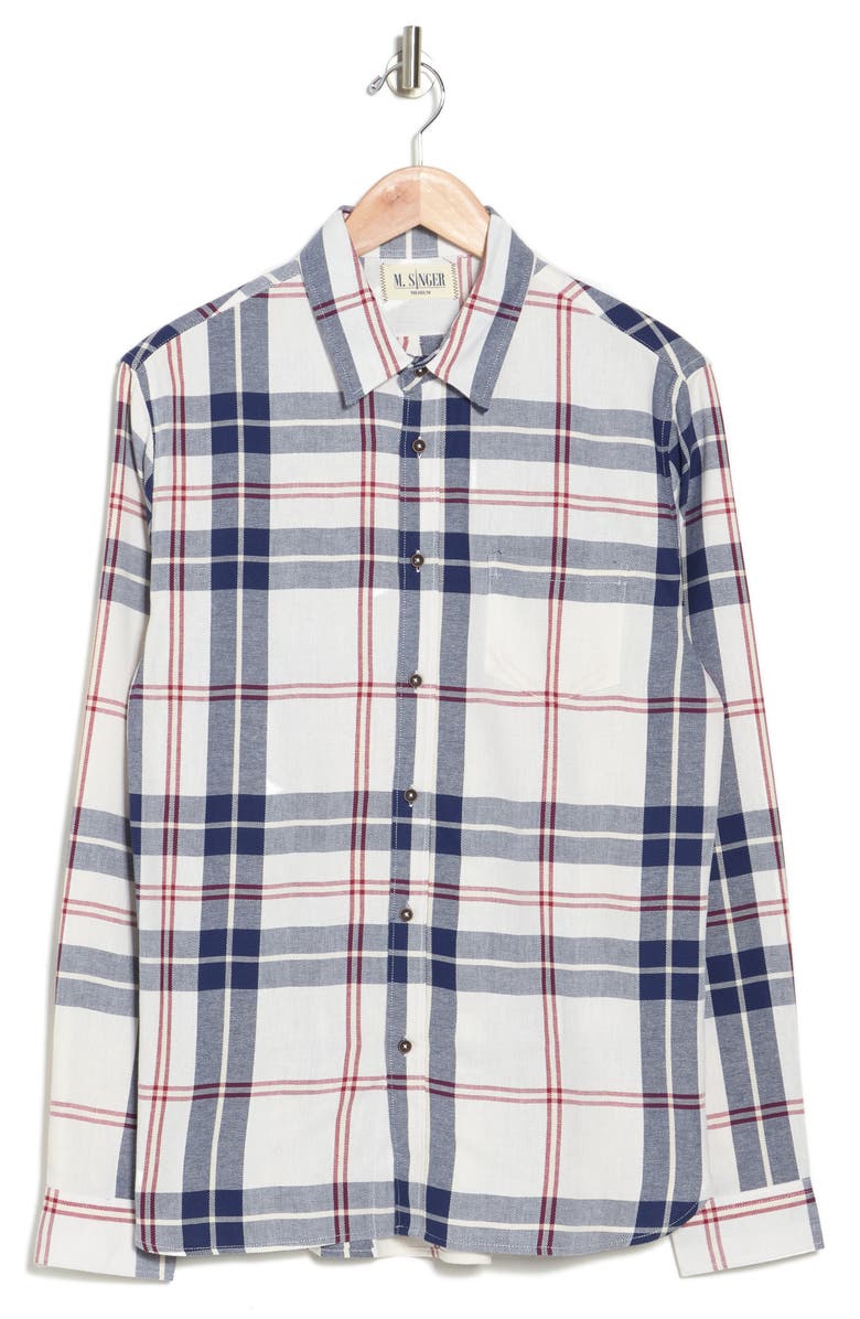 M.Singer Vineyard Plaid Cotton Button-Up Shirt | Nordstromrack