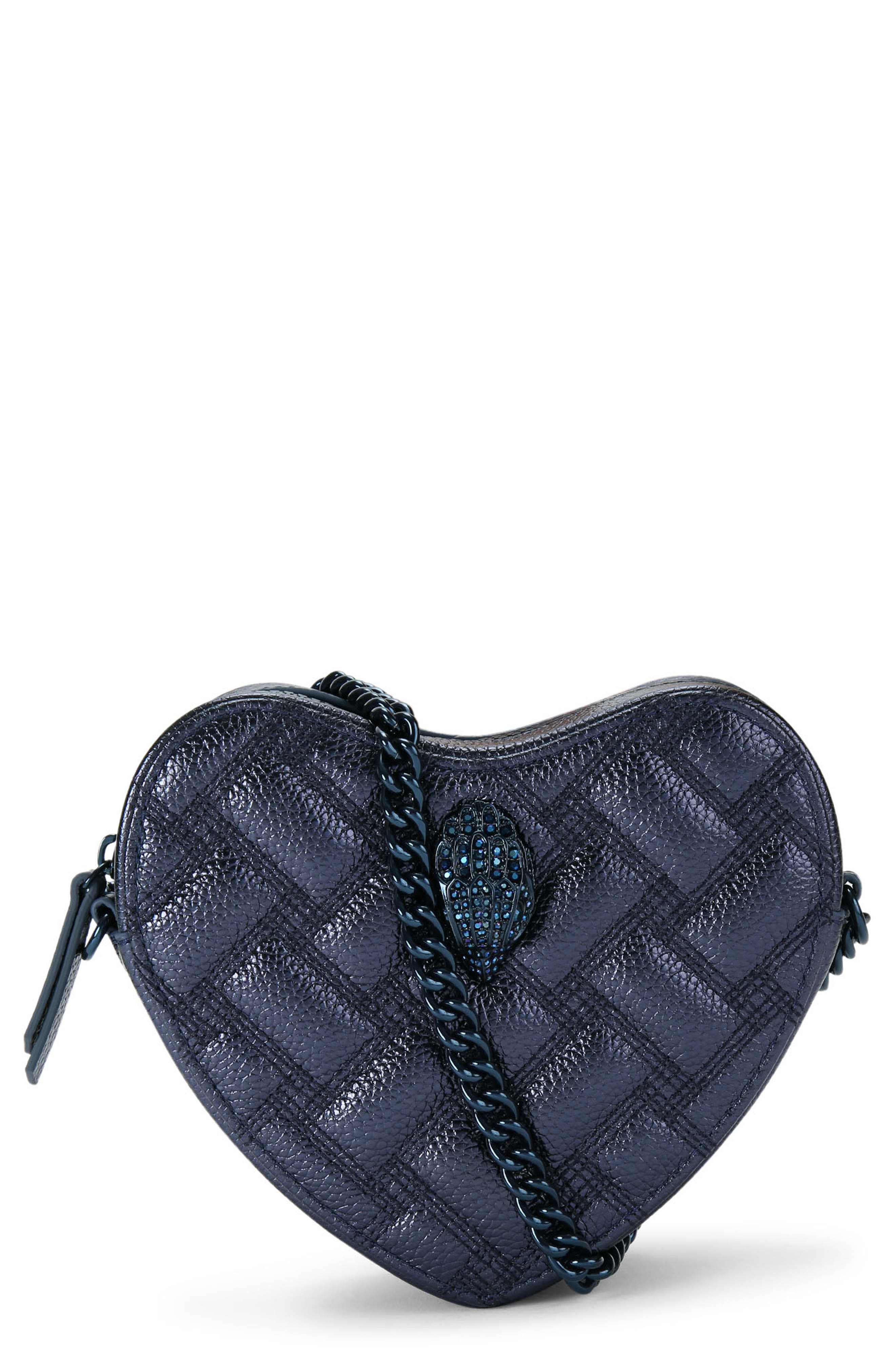 Kurt Geiger London Kensington Heart Quilted Leather Crossbody Bag ...