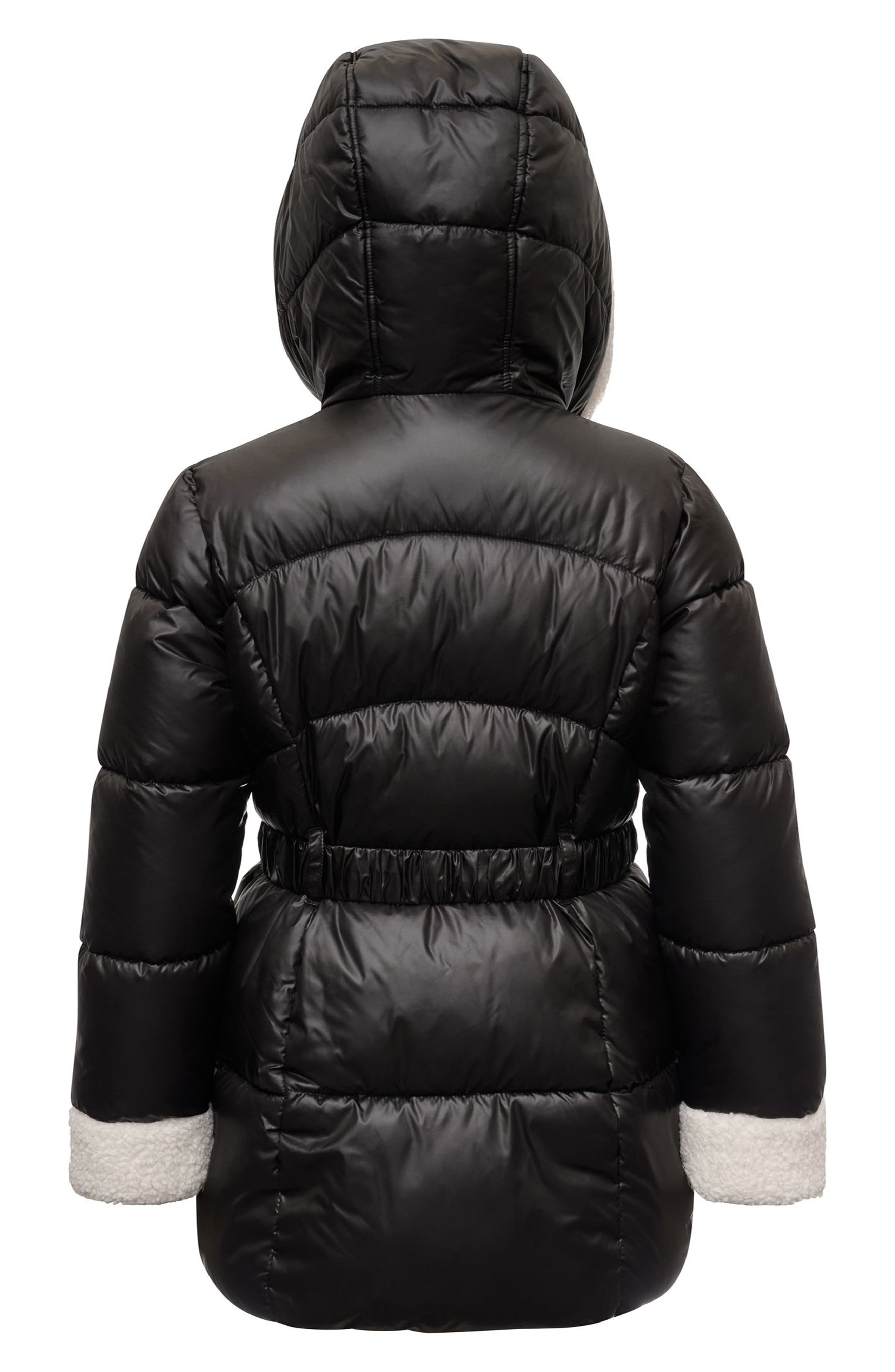 Michael Kors Kids' Faux Shearling Belted Stadium Jacket | Nordstromrack