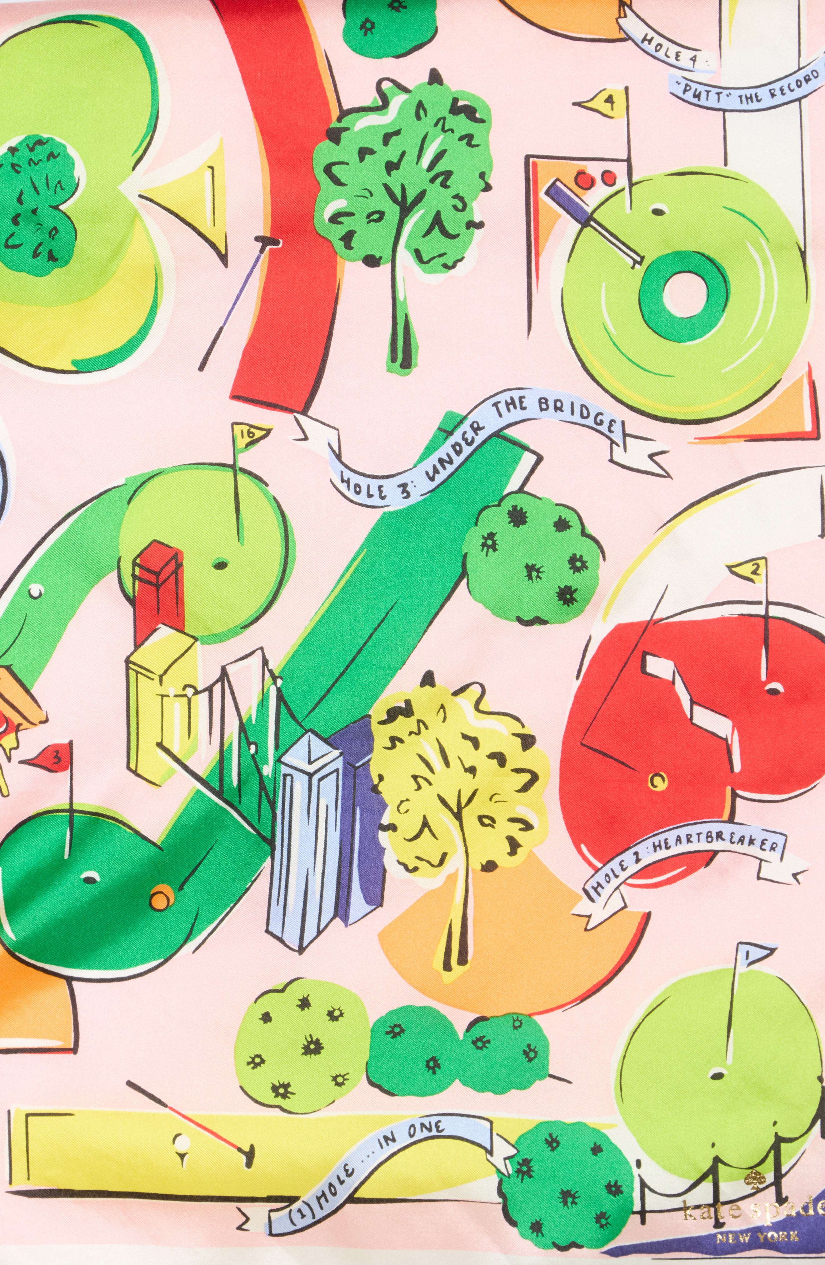 Kate Spade New York mini golf silk square scarf | Nordstromrack