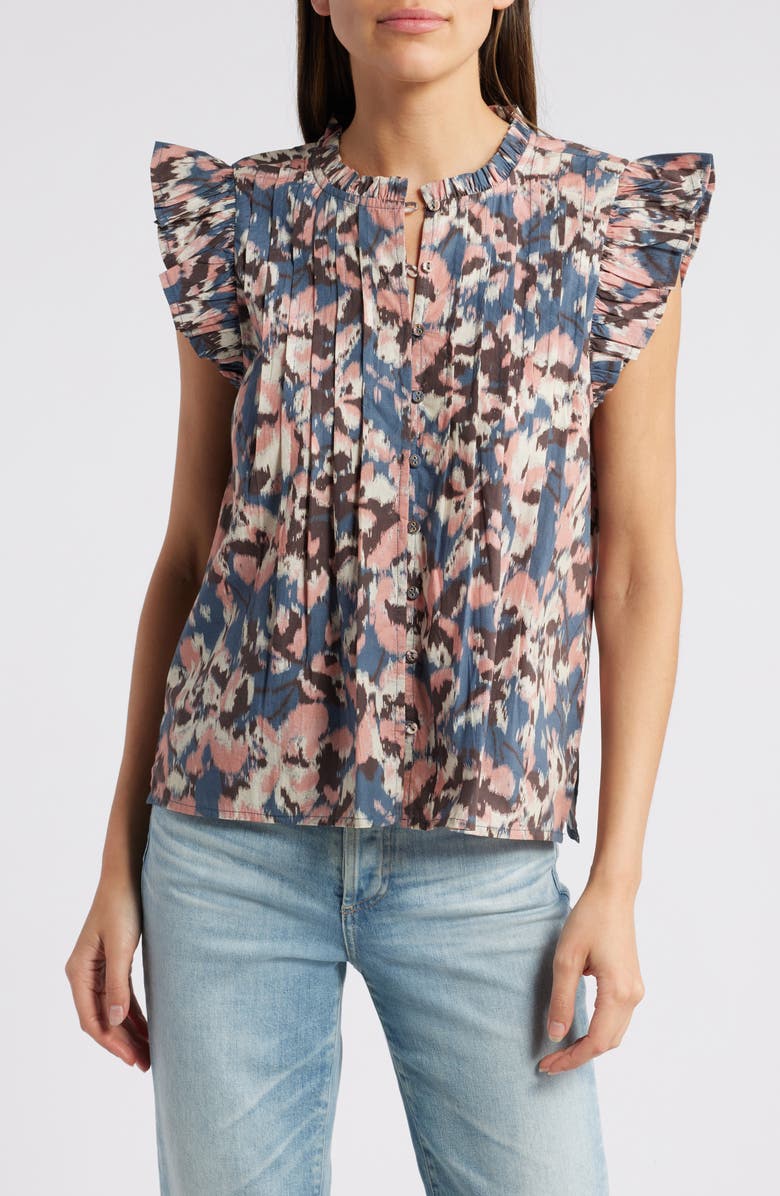 Cleobella Maritza Print Pleated Top | Nordstromrack