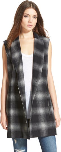 WAYF Plaid Long Vest | Nordstrom