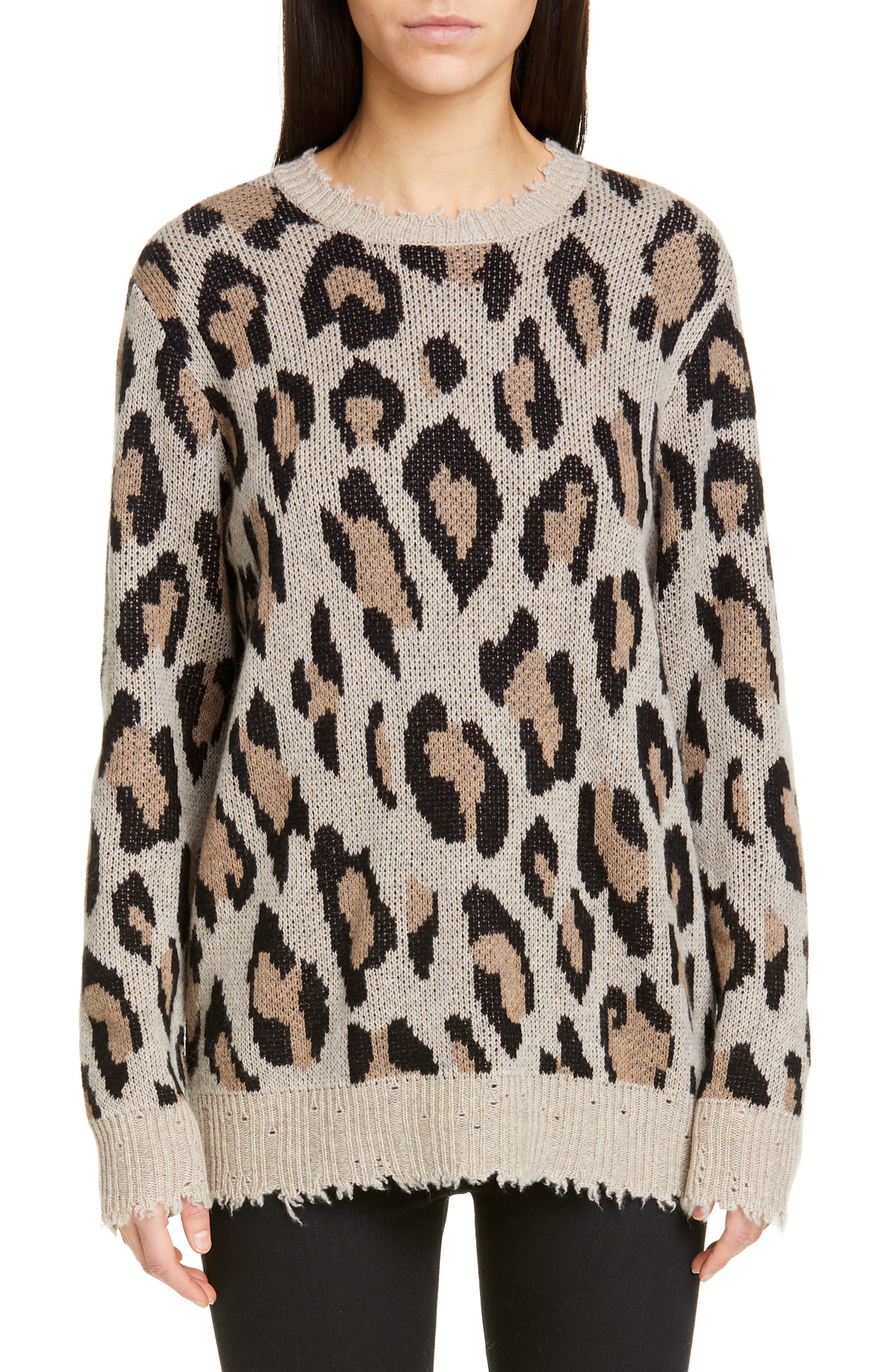 R13 Leopard Cashmere Sweater | Nordstrom