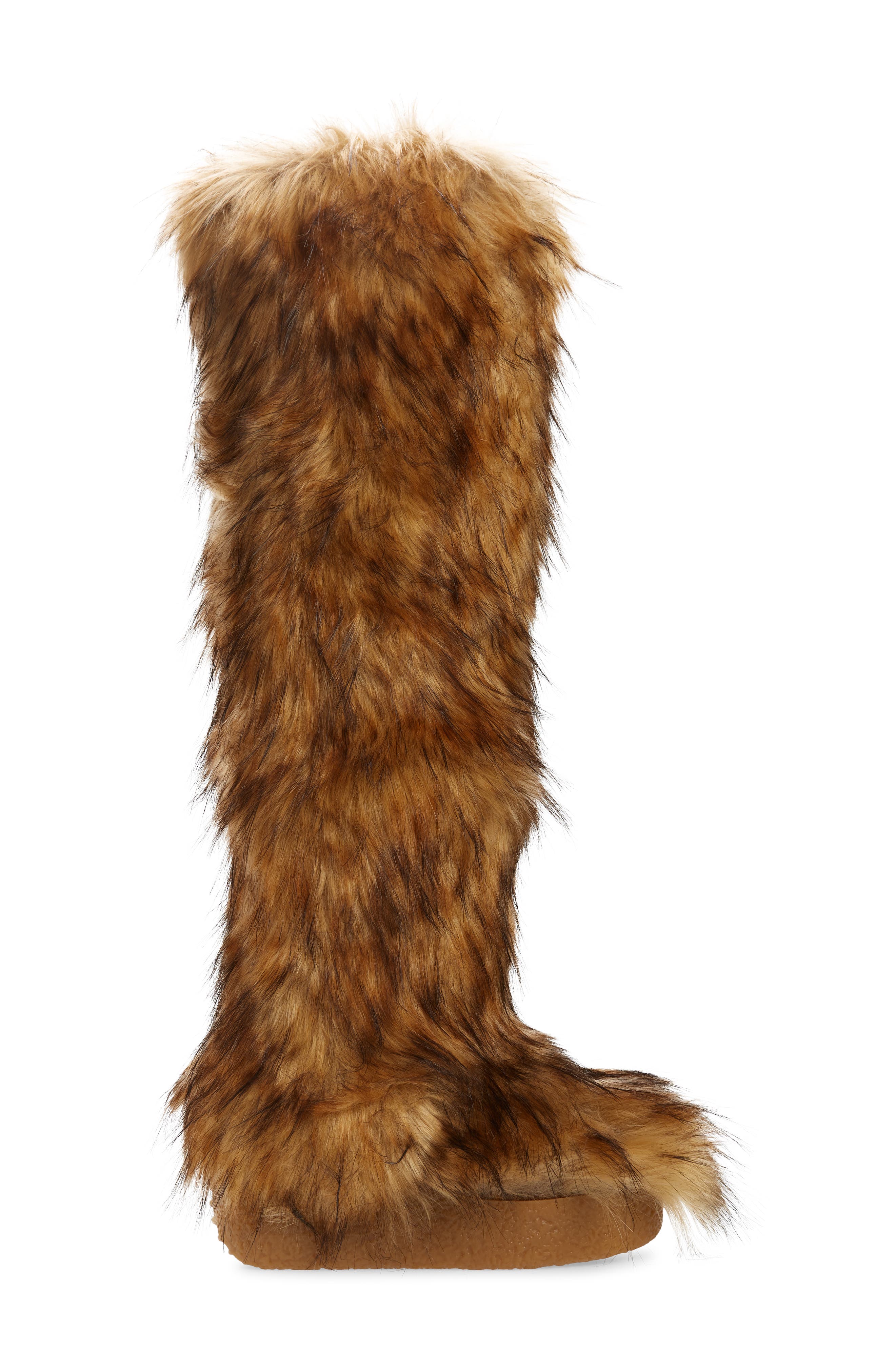 Jeffrey Campbell Fluffy Faux Fur Over the Knee Boot (Women) | Nordstromrack