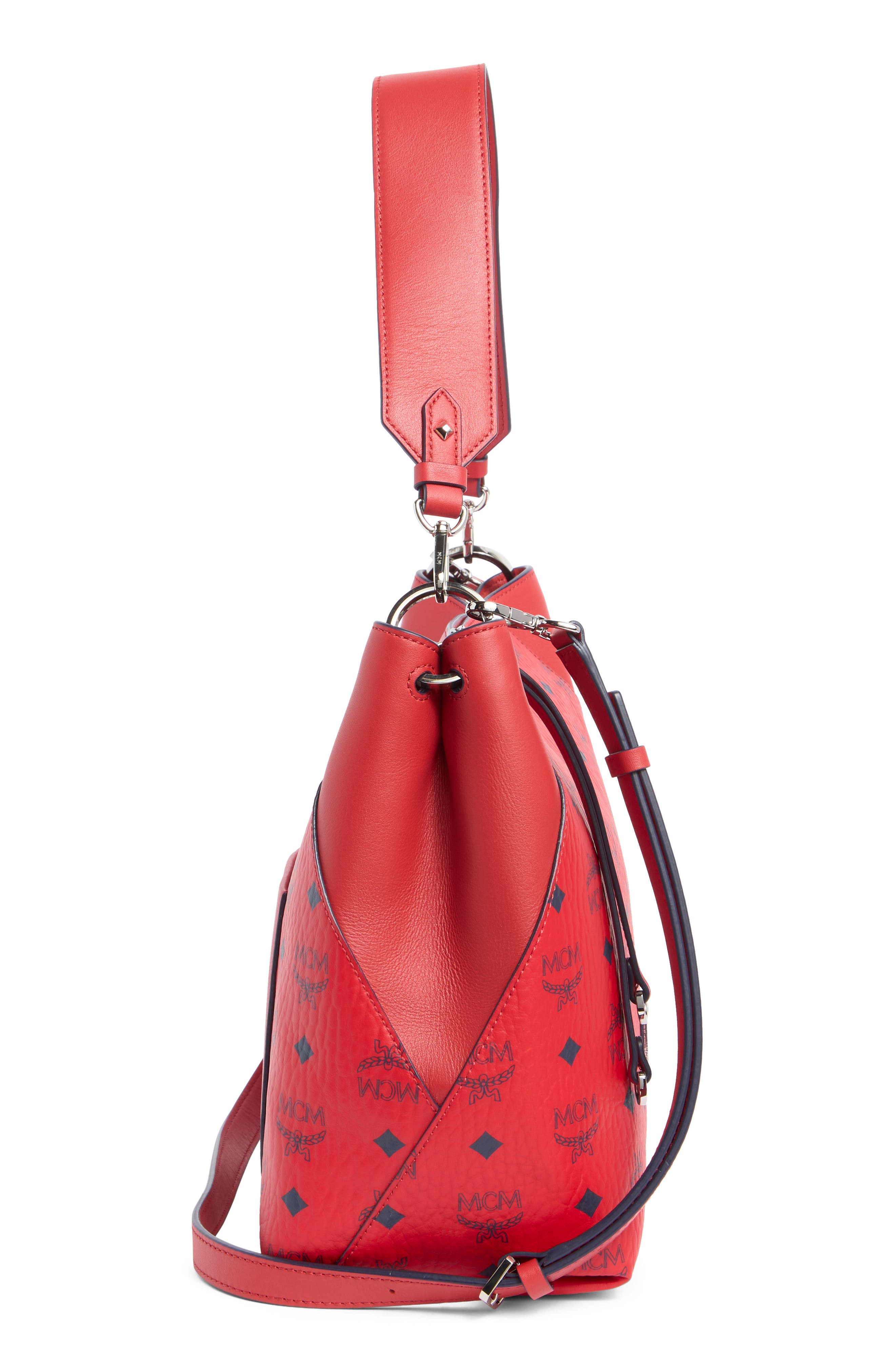 MCM Aren Logo Print Shoulder Bag | Nordstromrack