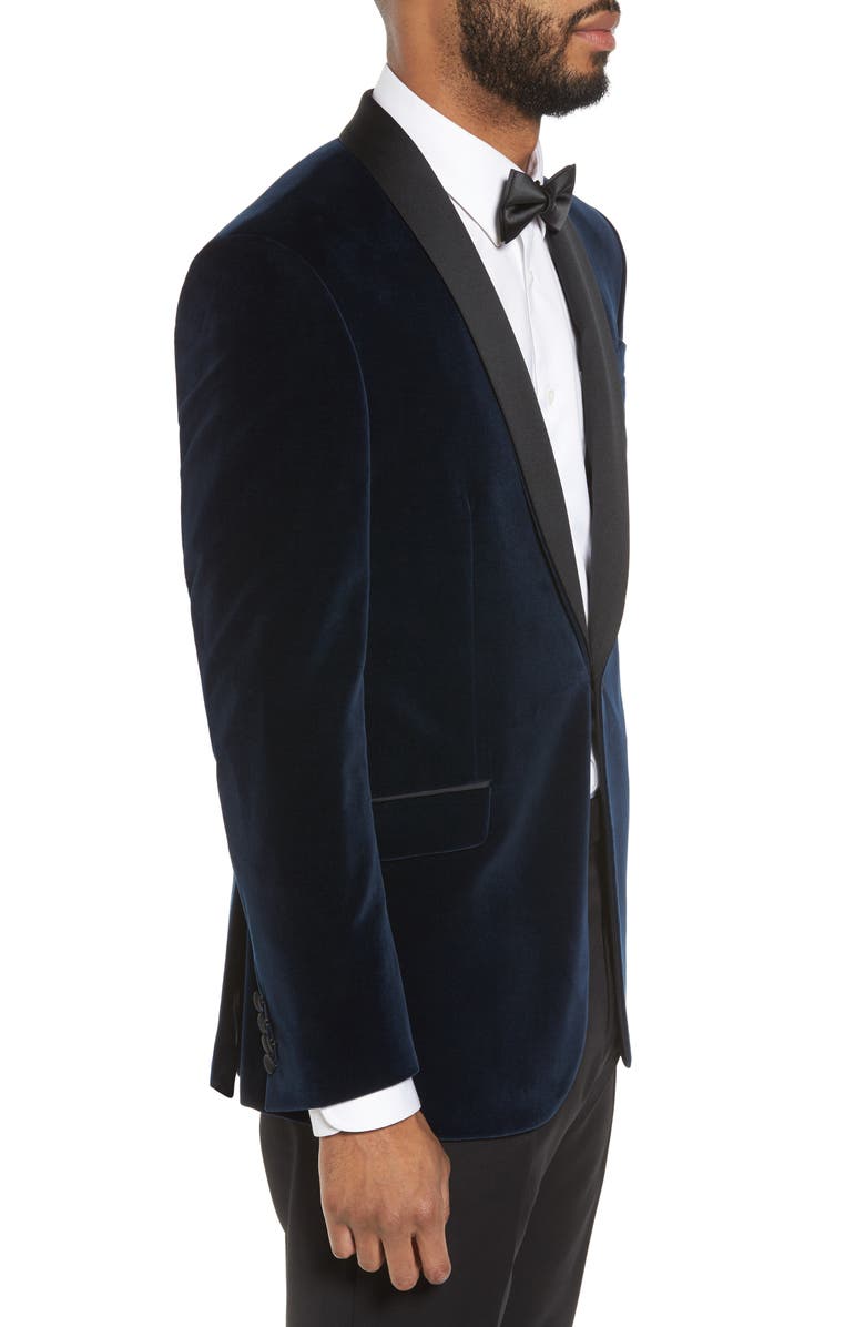 Ted Baker London Josh Trim Fit Stretch Velvet Dinner Jacket | Nordstrom