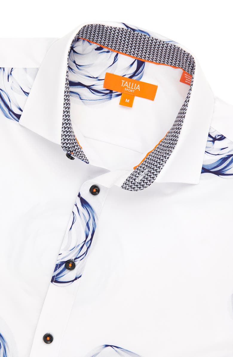 Tallia White Rose Floral Button-Down | Nordstromrack