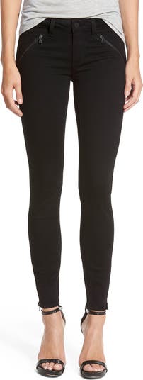 PAIGE Denim 'Dover' Exposed Zip Ankle Skinny Jeans | Nordstrom