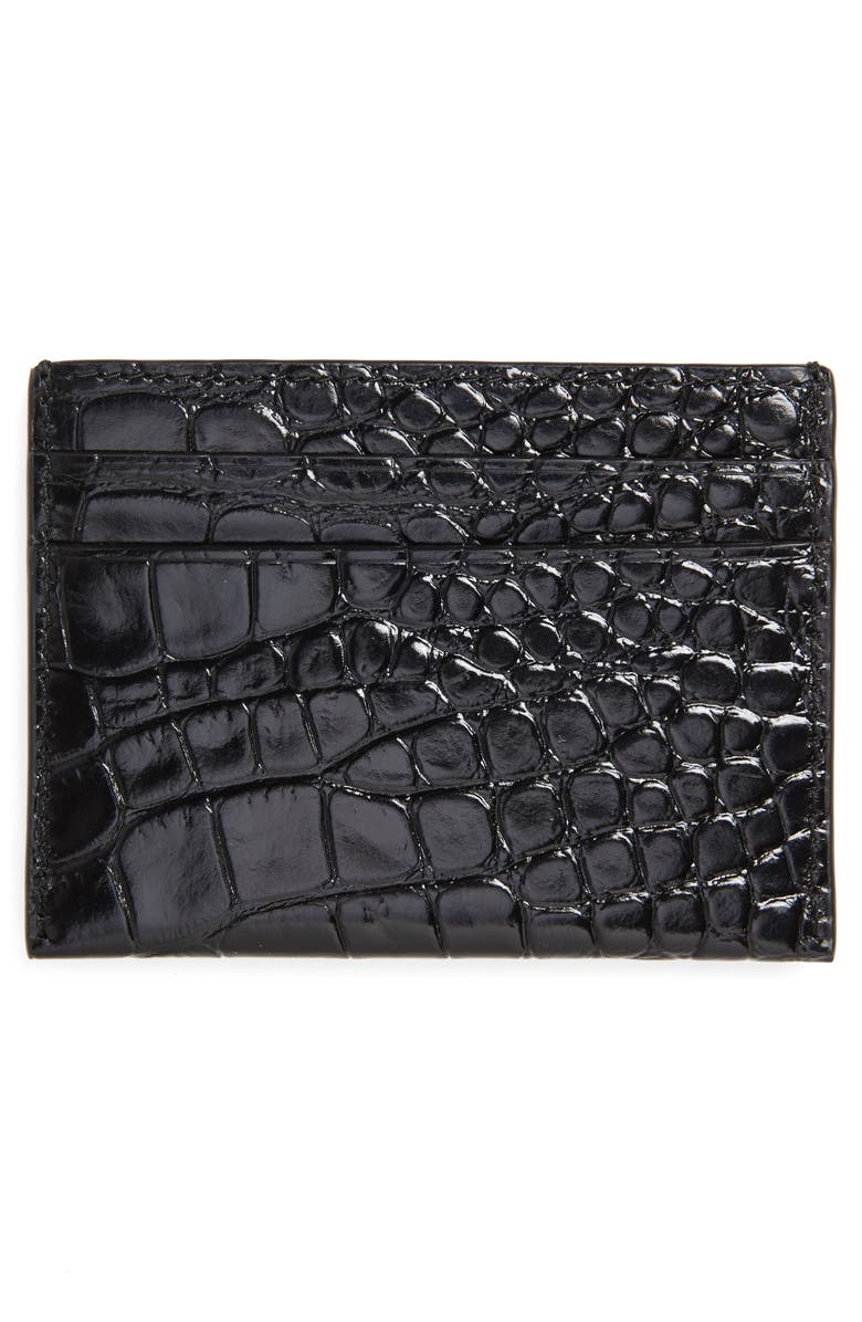 Tory Burch Robinson Embossed Leather Card Case | Nordstromrack