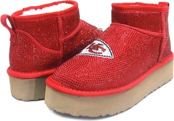 CUCE Women's Cuce Red Kansas City Chiefs Crystal Platform Boots | Nordstrom