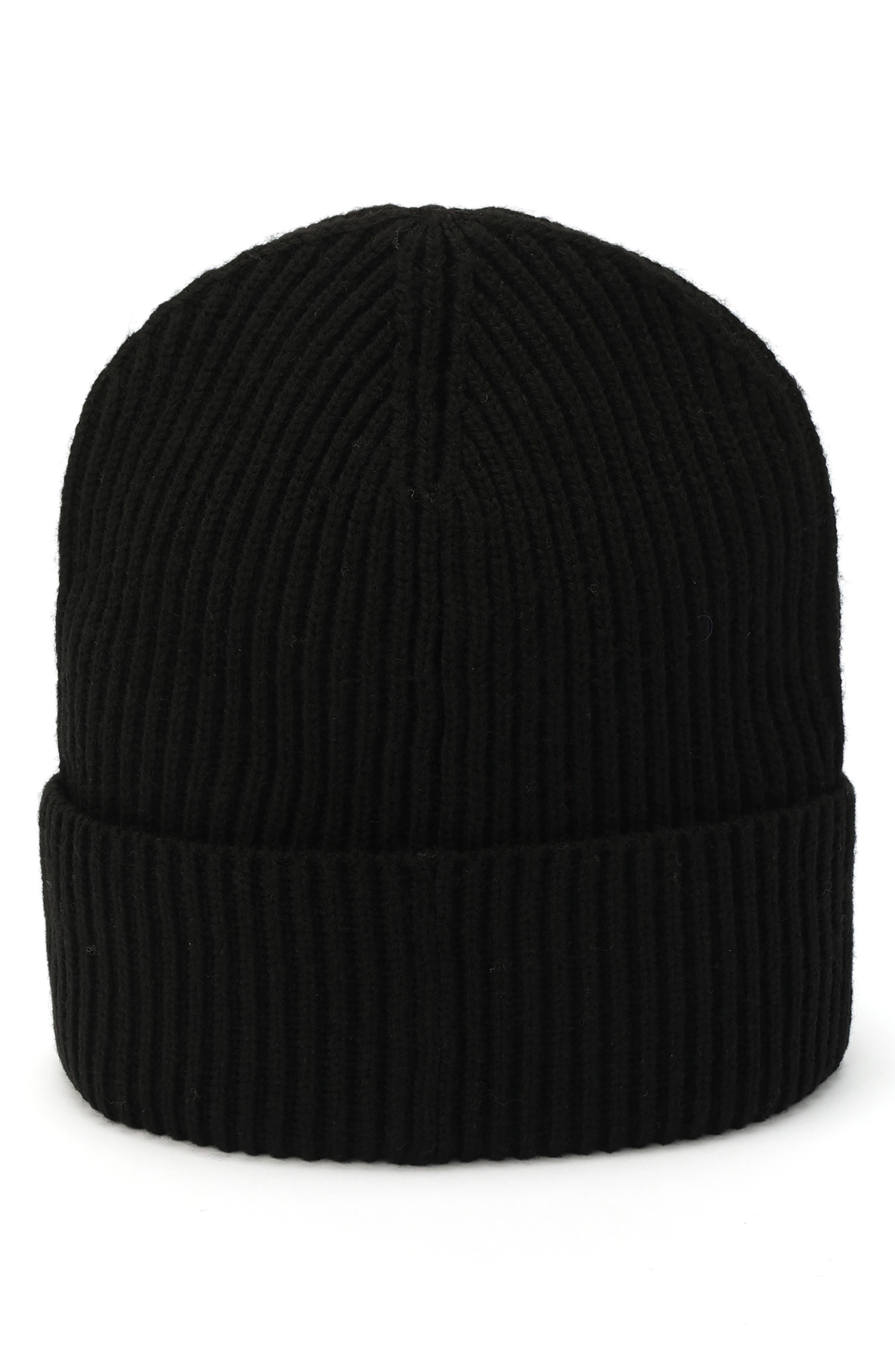 AllSaints Heart Logo Rib Beanie | Nordstrom