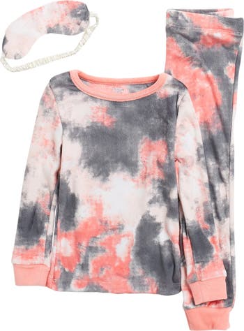 DREAM LIFE Kids' Hacci Top, Leggings, & Eye Mask 3-Piece Set ...