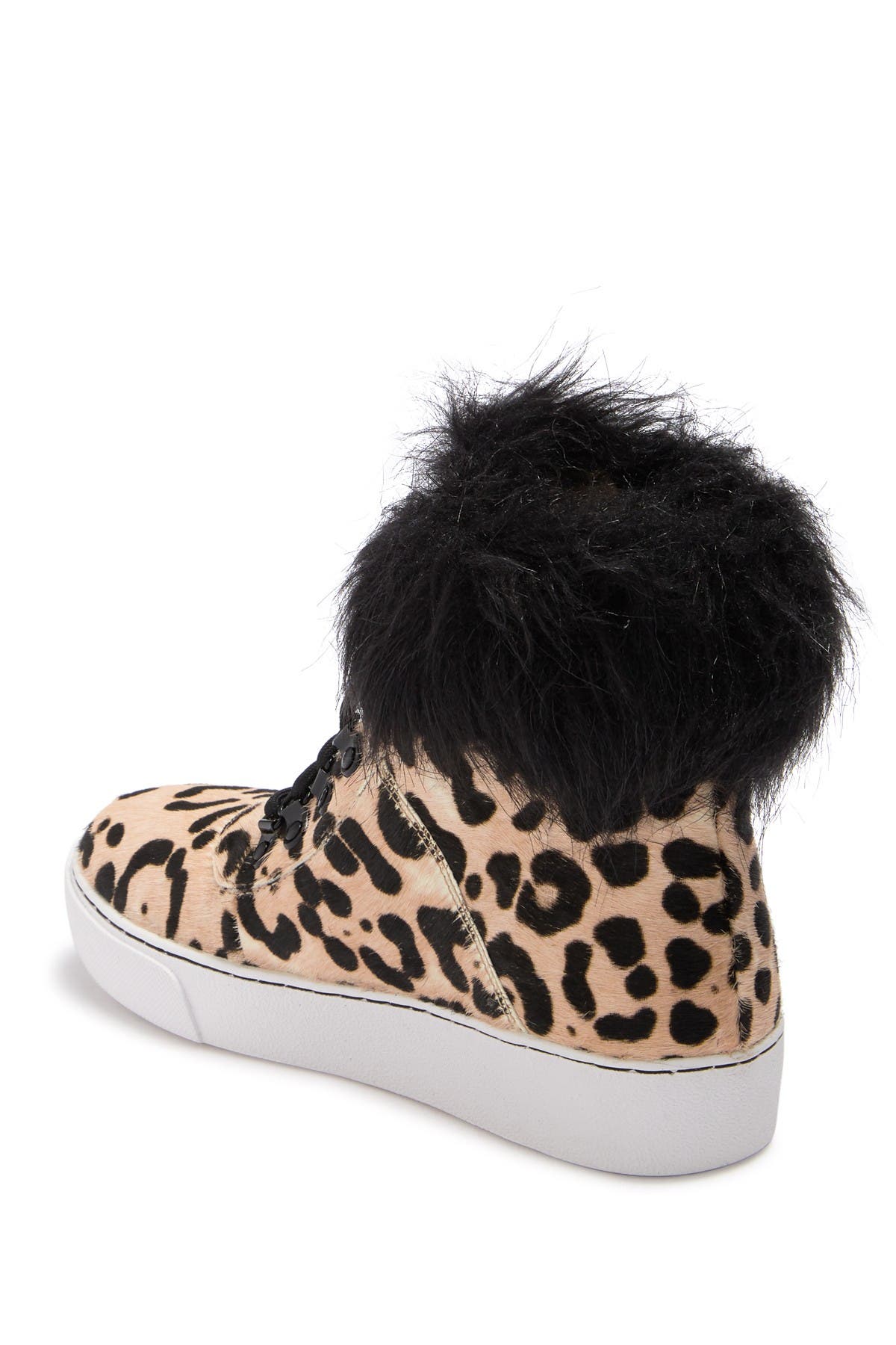 Linea Paolo Gigi Genuine Calf Hair & Faux Fur High Top Sneaker ...