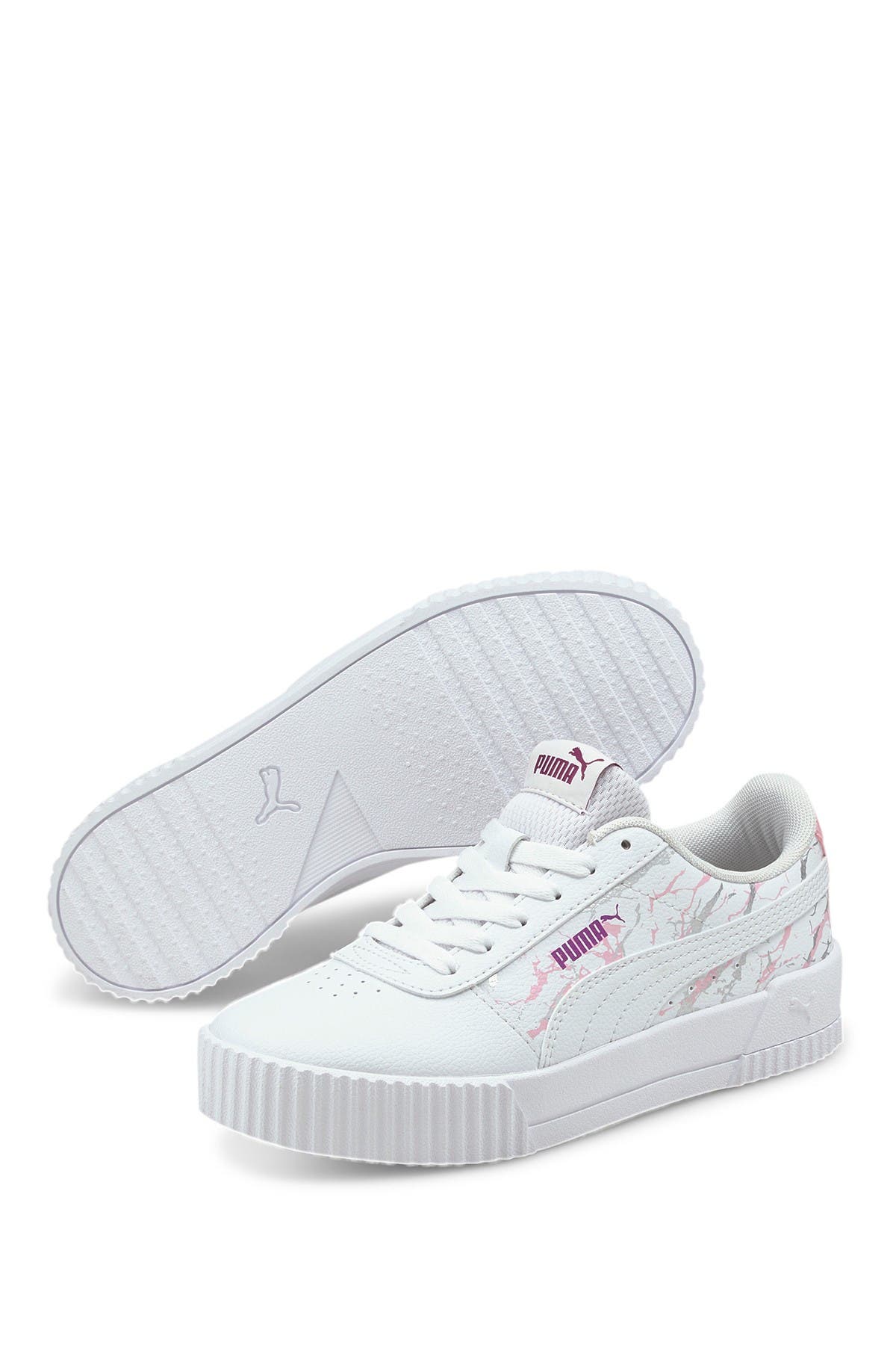 PUMA Carina Marble Glitter Sneaker | Nordstromrack