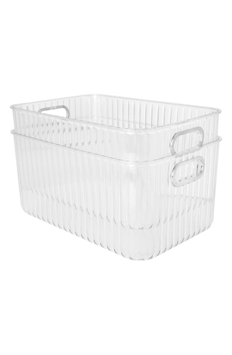 Gourmet Home Products 2-Pack Large Fluted Storage Bins | Nordstromrack