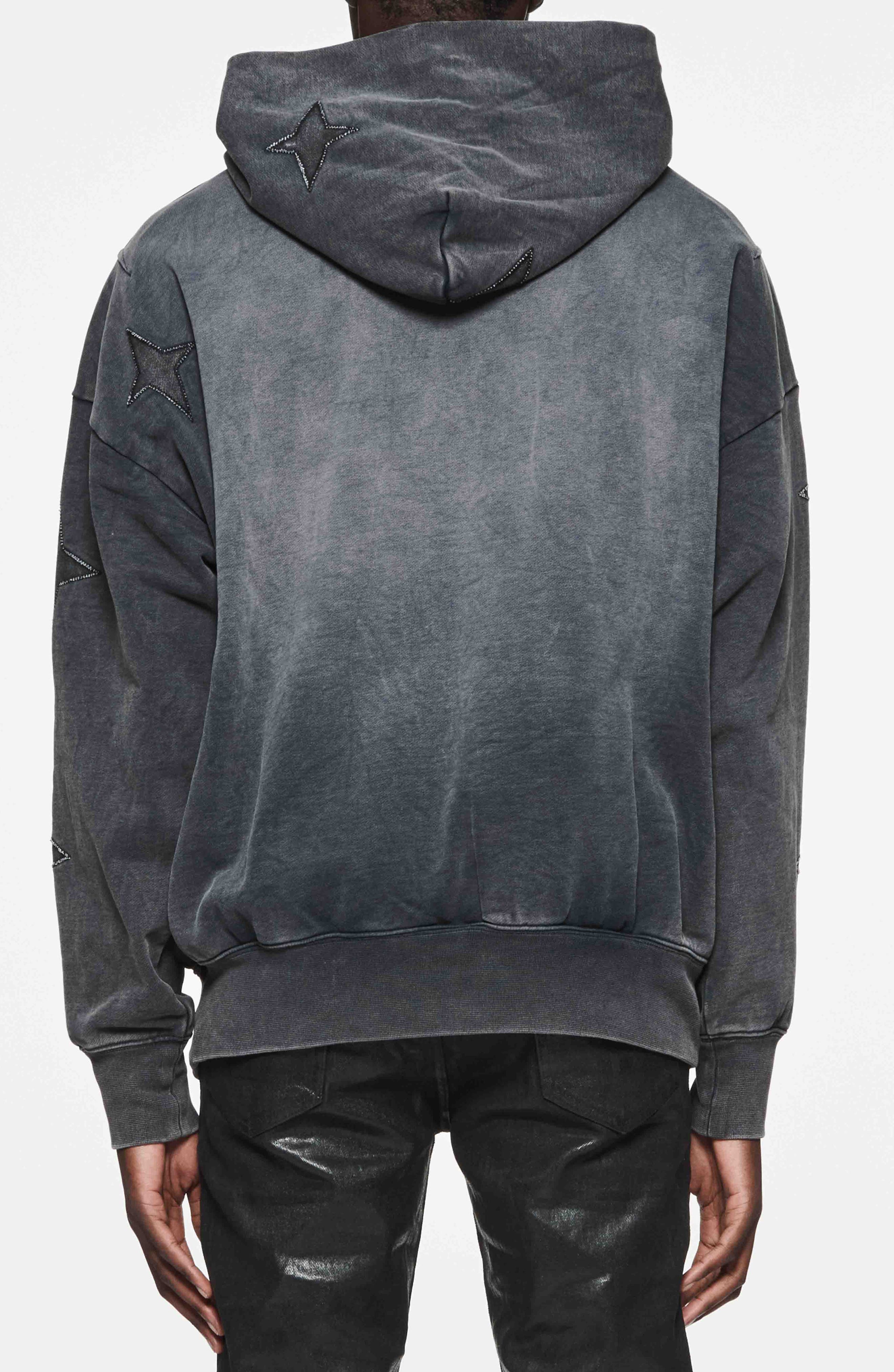PURPLE BRAND Beaded Logo French Terry Hoodie | Nordstrom