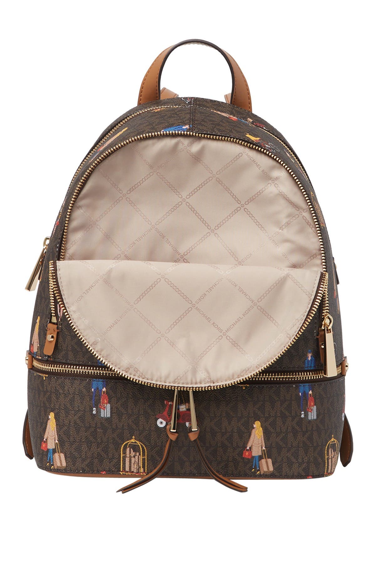MICHAEL Michael Kors Rhea Logo Print Zip Medium Backpack | Nordstromrack