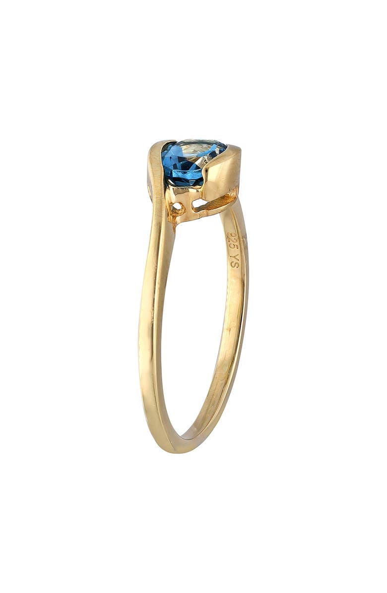 YS GEMS 18K Gold Plated Floating London Blue Topaz Ring | Nordstromrack