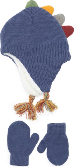 Capelli New York Kids' Dino Hat & Mittens Set | Nordstromrack