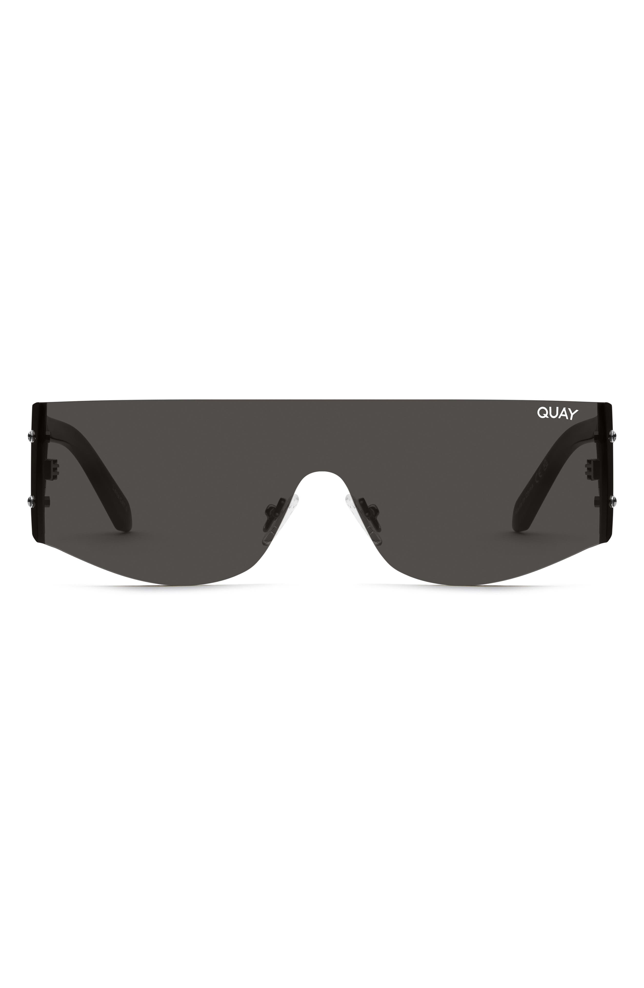 QUAY New Wave 142mm Shield Sunglasses | Nordstrom