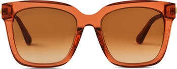 DIFF Bella 54mm Gradient Polarized Square Sunglasses | Nordstrom