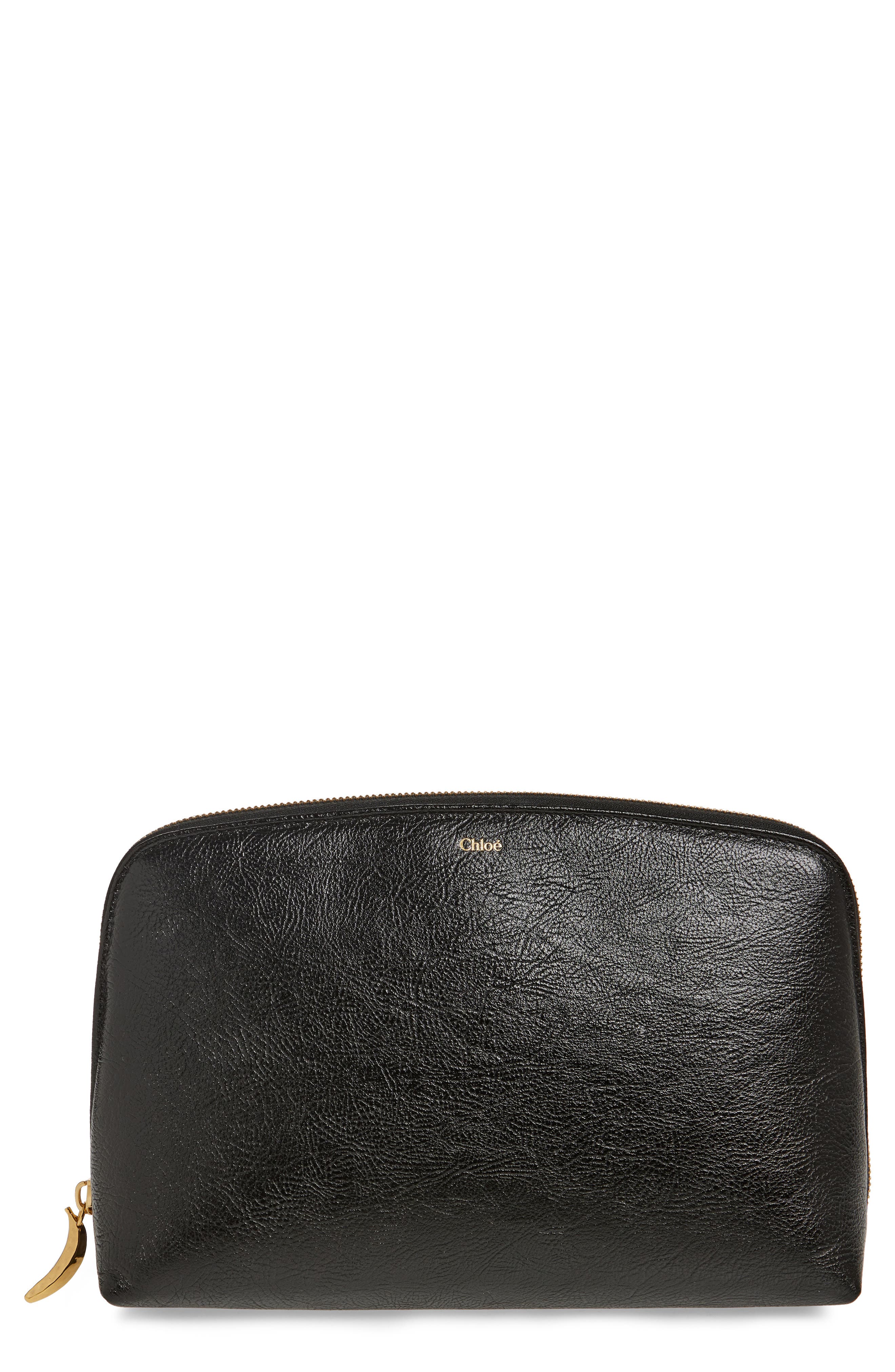 Banana Leather Zip Cosmetics Pouch (Women) | Nordstromrack