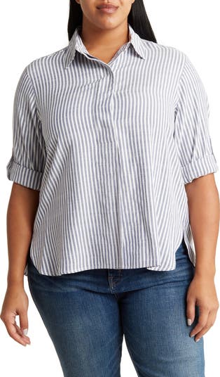 MAX STUDIO Stripe Popover Tunic | Nordstromrack