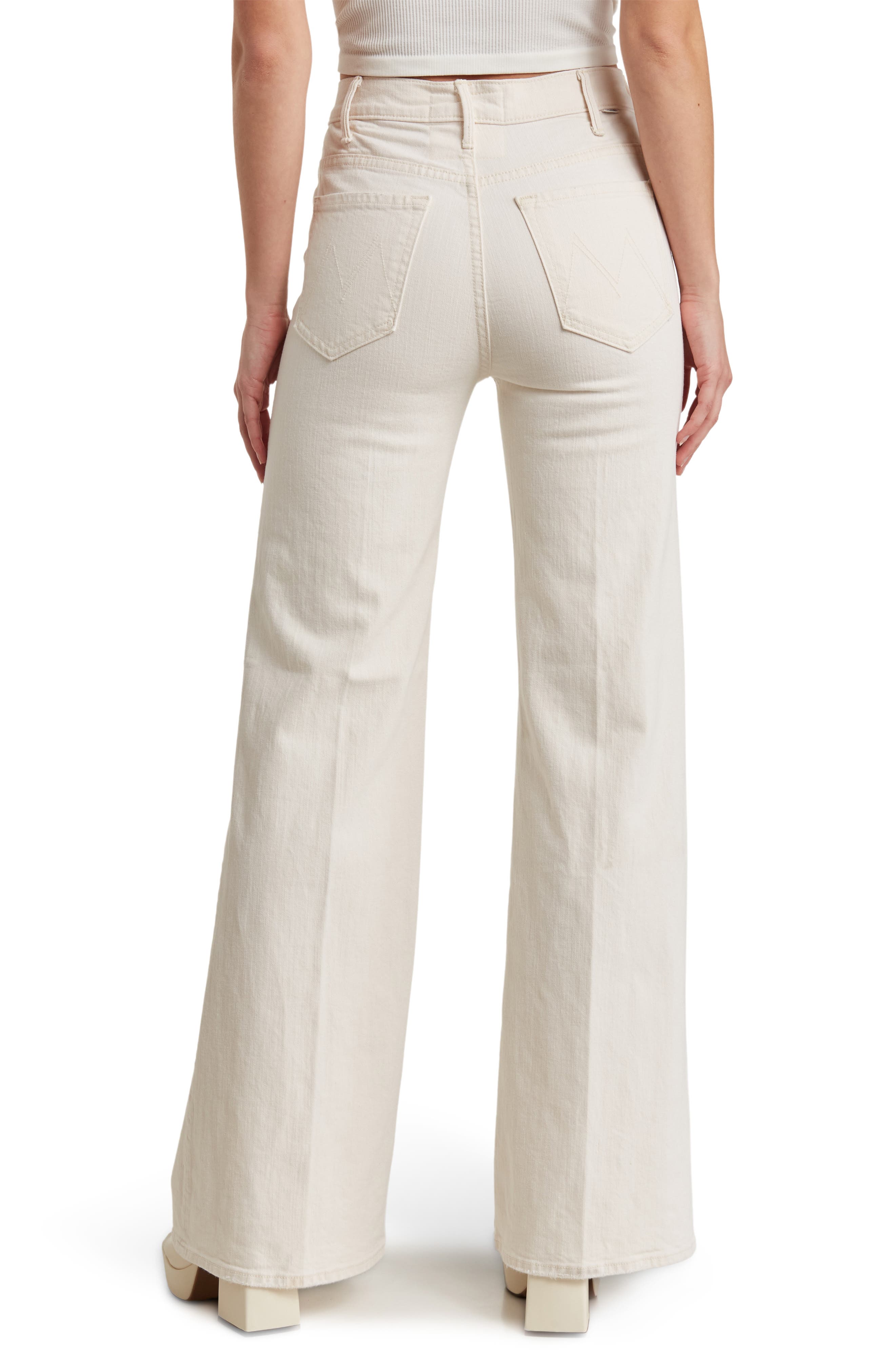 MOTHER The Hustler Roller Wide Leg Pants | Nordstromrack