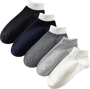 Stems Colorblock Soft & Sport 5-Pack Assorted Ankle Socks | Nordstrom