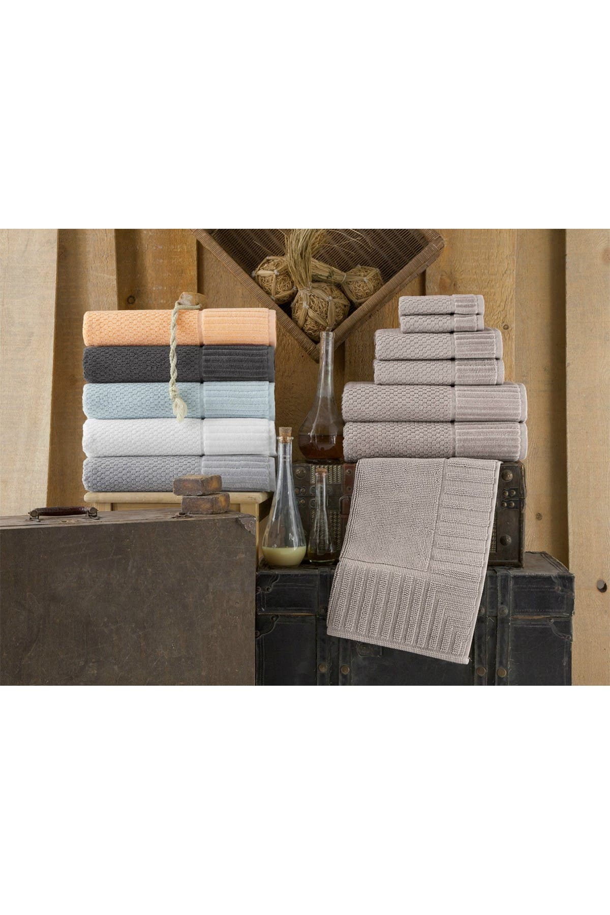 ENCHANTE HOME Timaru Turkish Cotton 6-Piece Towel Set - White ...