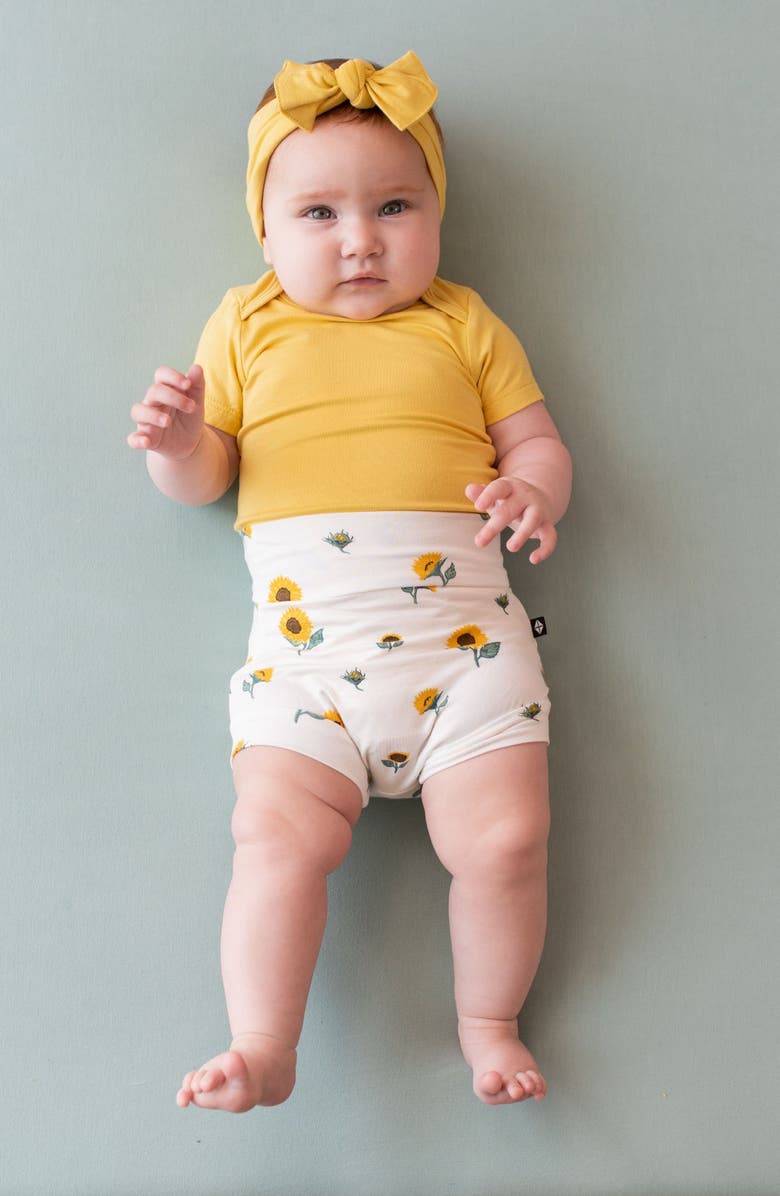 Kyte BABY Sunflower Bummies Shorts | Nordstromrack