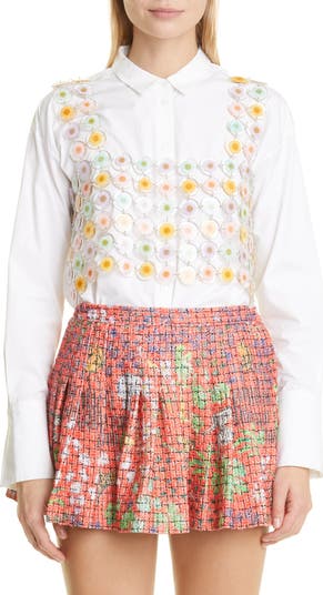 Dauphinette Neon Daisy Chain Mail Top | Nordstrom