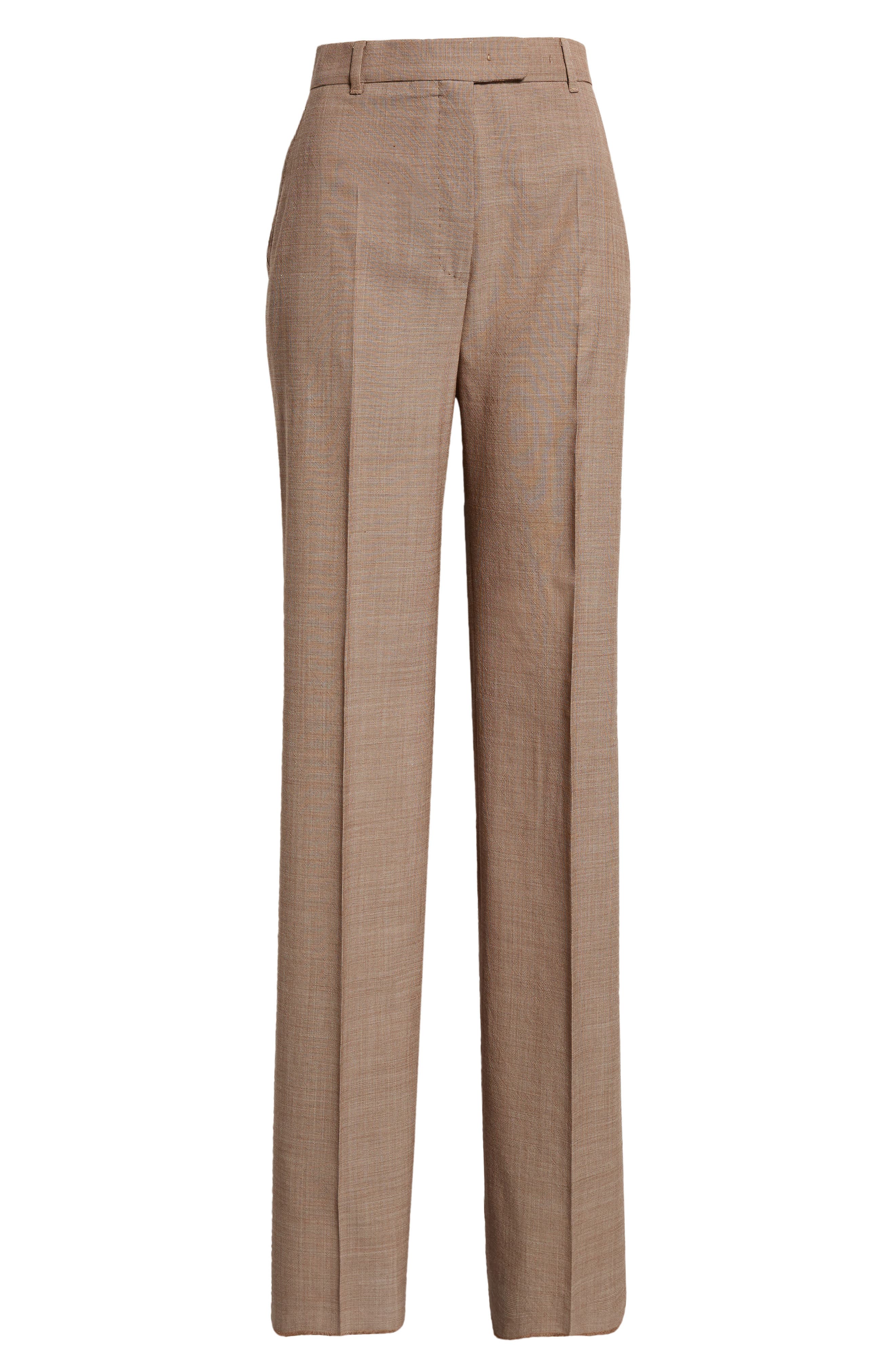 Max Mara Studio Gonzaga High Waist Wool Melange Trousers | Nordstrom