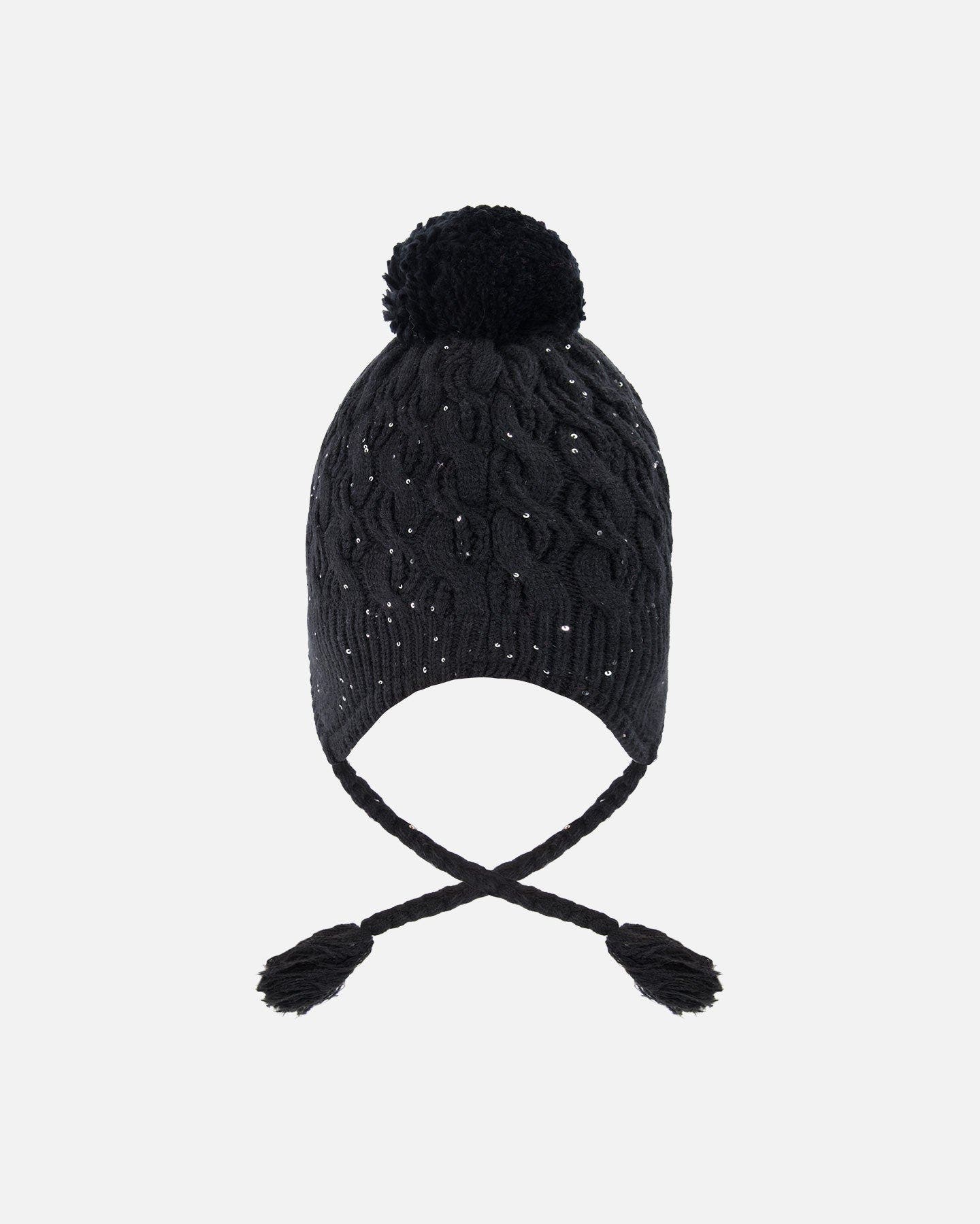 Deux par Deux Winter Peruvian Knit Hat with Pompom and Lining | Nordstrom