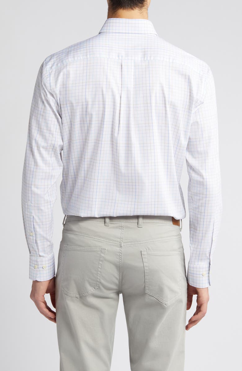Peter Millar Patten Check Performance Button-Up Shirt | Nordstromrack