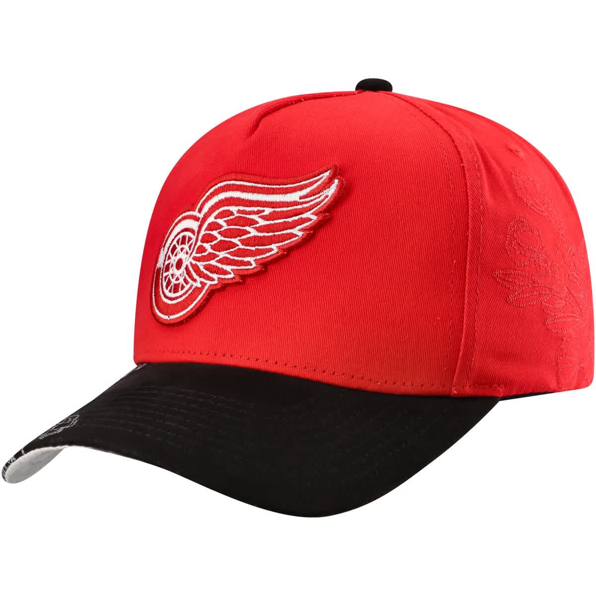Mitchell & Ness Red/Black Detroit Red Wings May Flowers Pro Crown ...