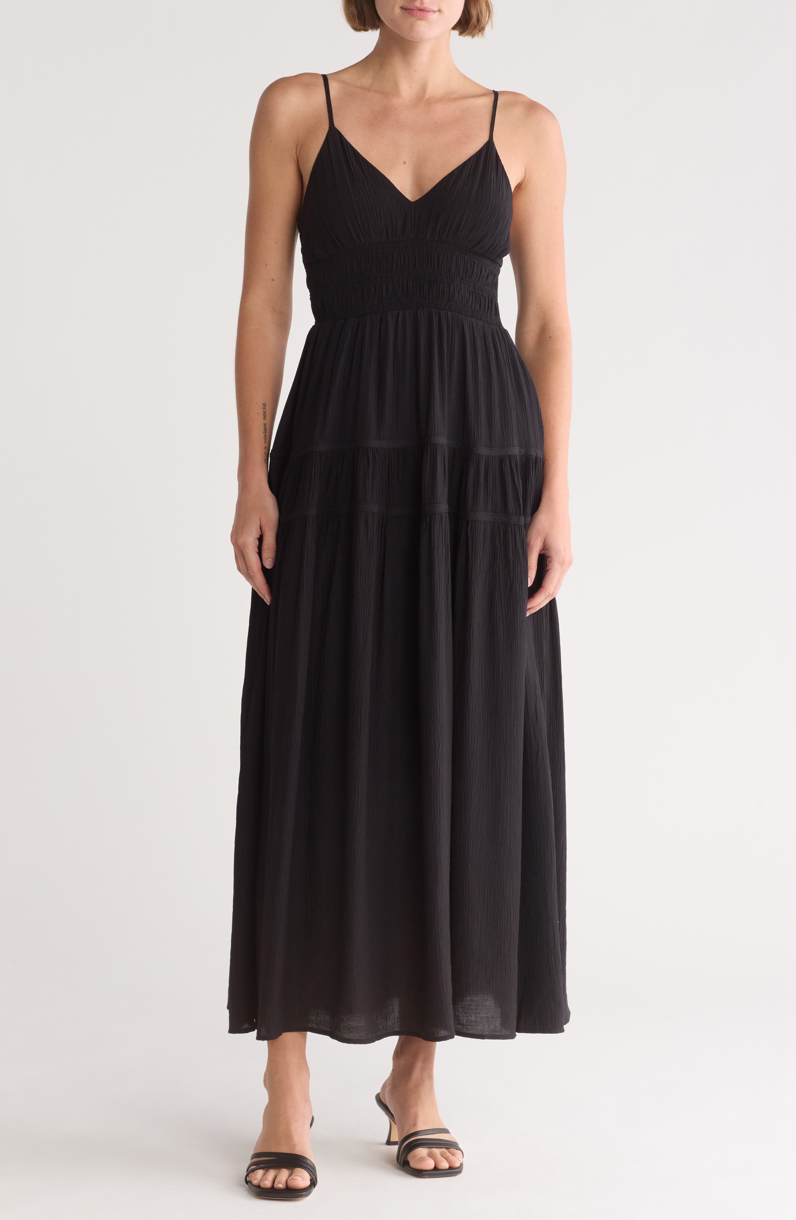 Blu Pepper Shirred Maxi Dress | Nordstromrack