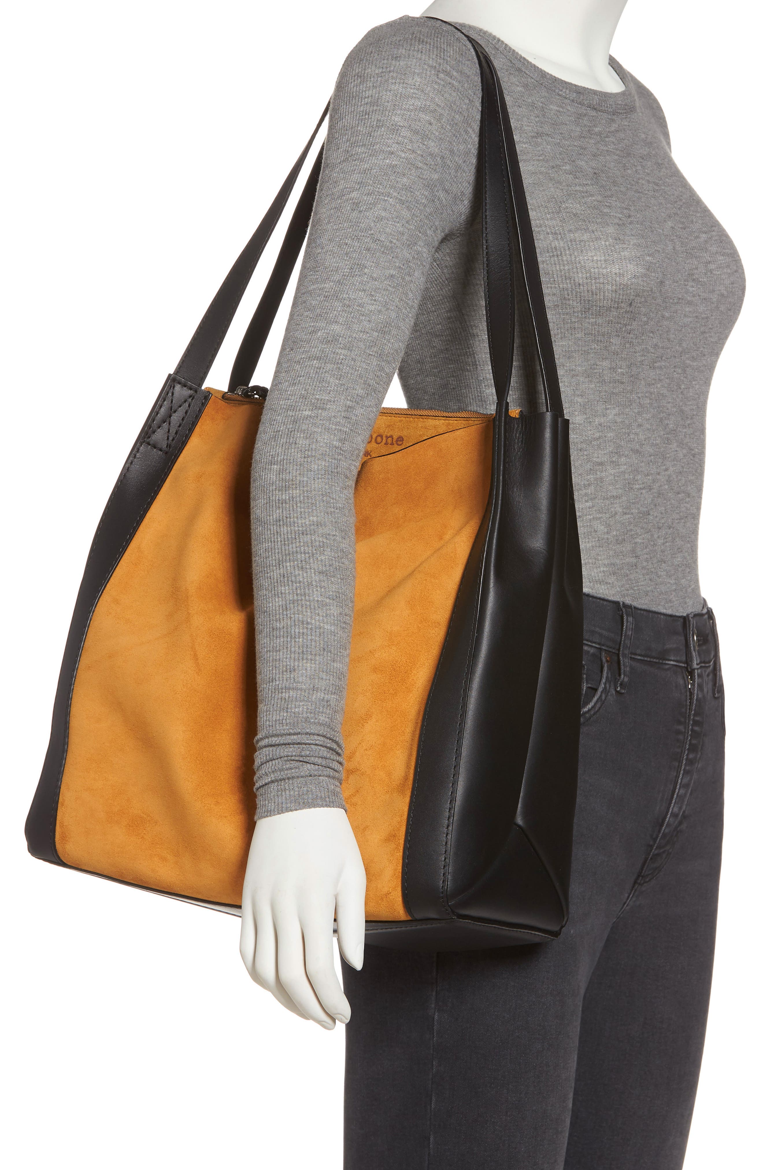 rag & bone Passenger Suede & Leather Tote | Nordstromrack